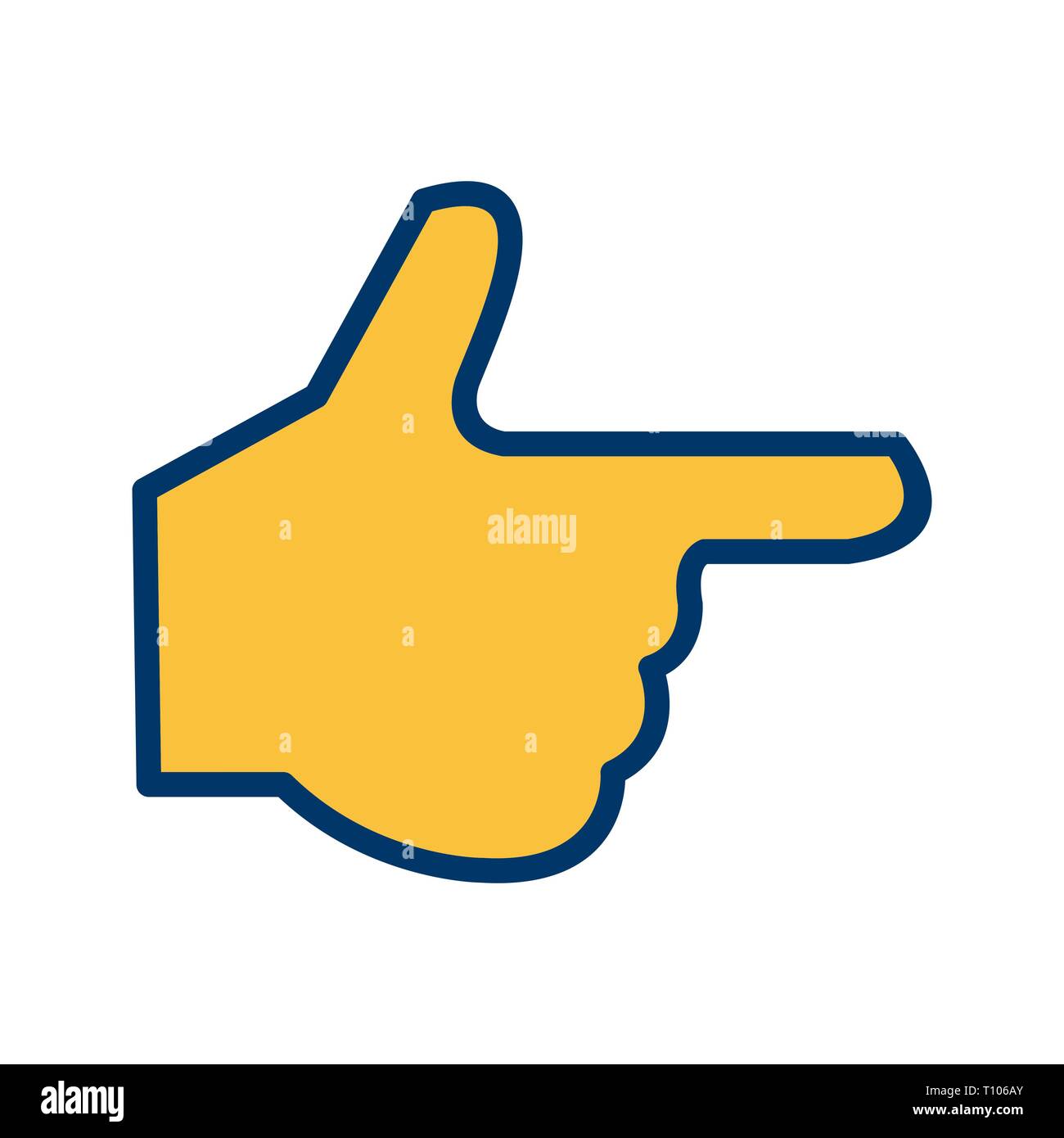 Illustration Hand Icon Stock Photo - Alamy
