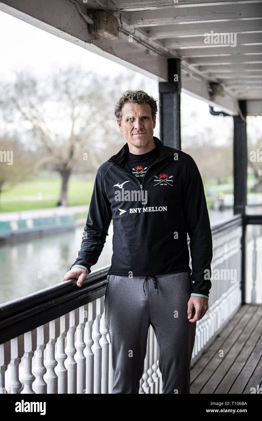 James Cracknell, former Olympic rower, sat in the Captains Room at ...
