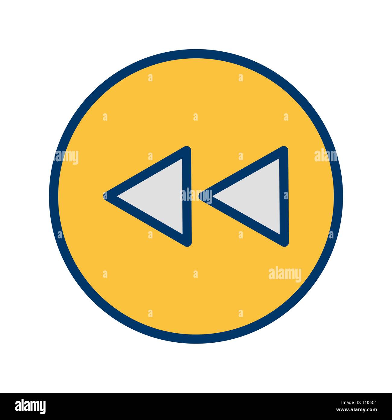 Illustration Back Icon Stock Photo - Alamy