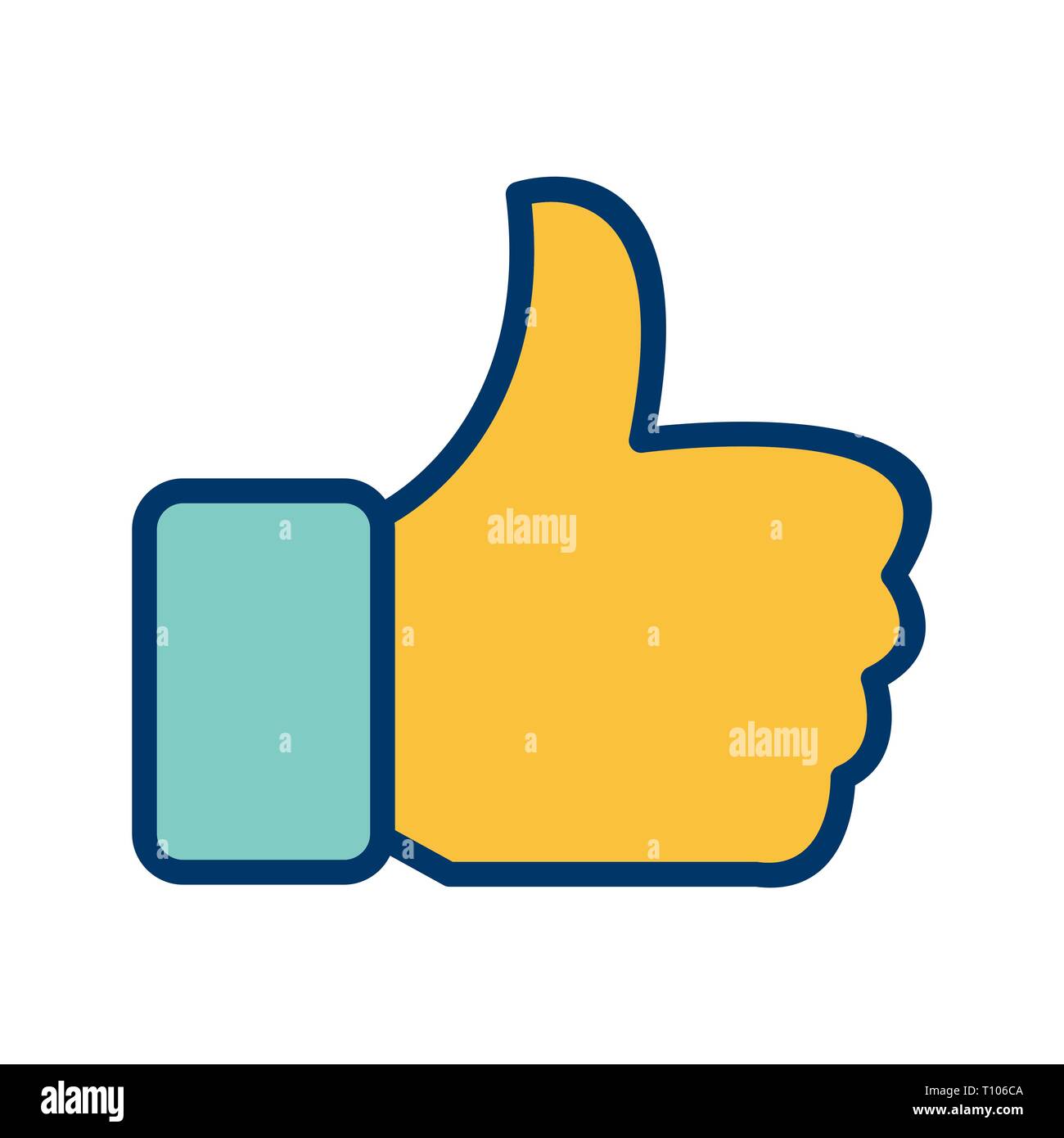 Illustration Like Icon Stock Photo - Alamy