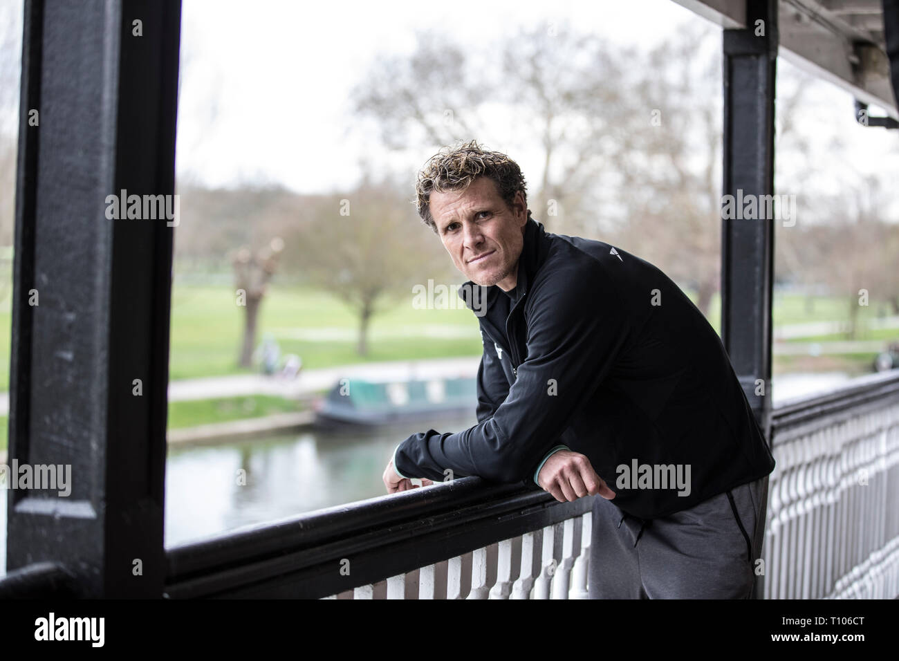 James Cracknell, former Olympic rower, sat in the Captains Room at ...