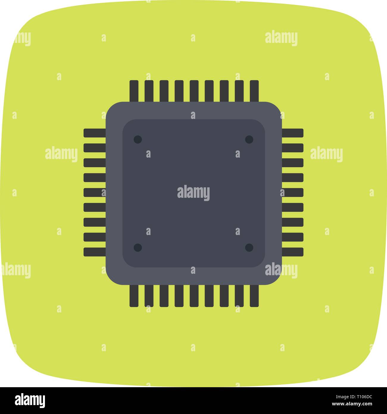 Illustration Processor Icon Stock Photo - Alamy