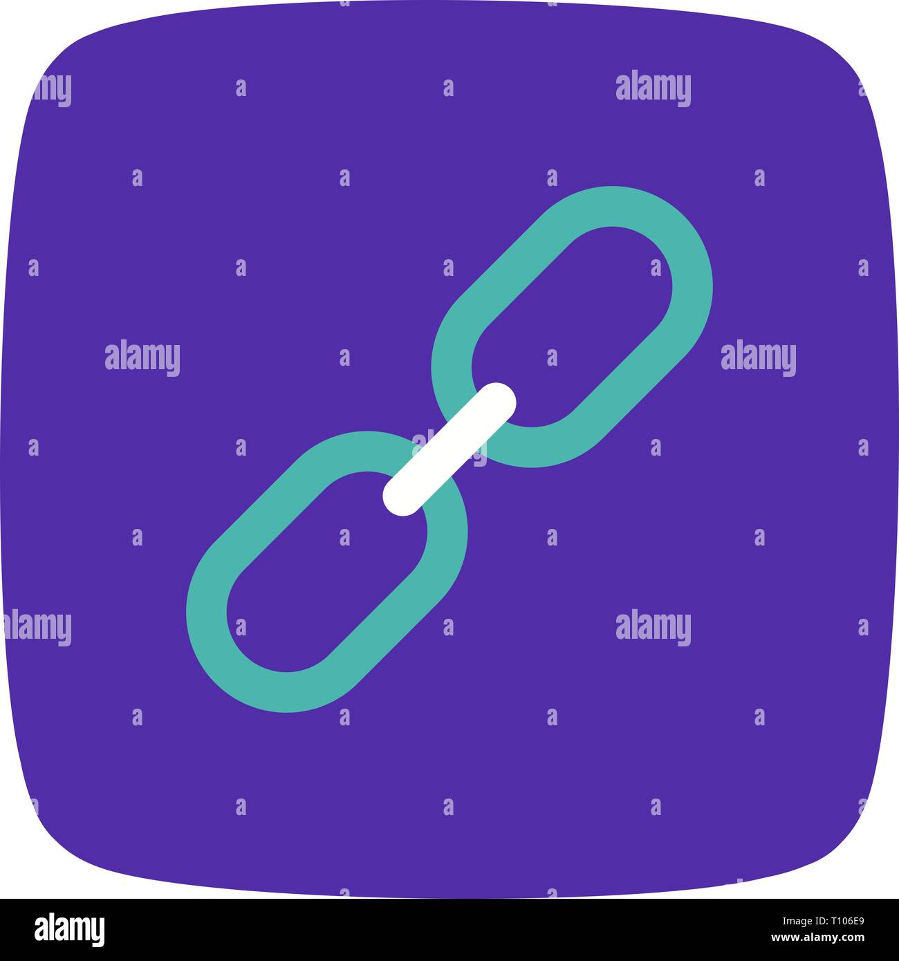 Illustration Link Sign Icon Stock Photo - Alamy