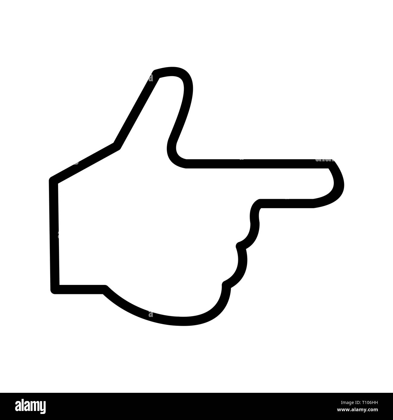 Illustration Hand Icon Stock Photo - Alamy