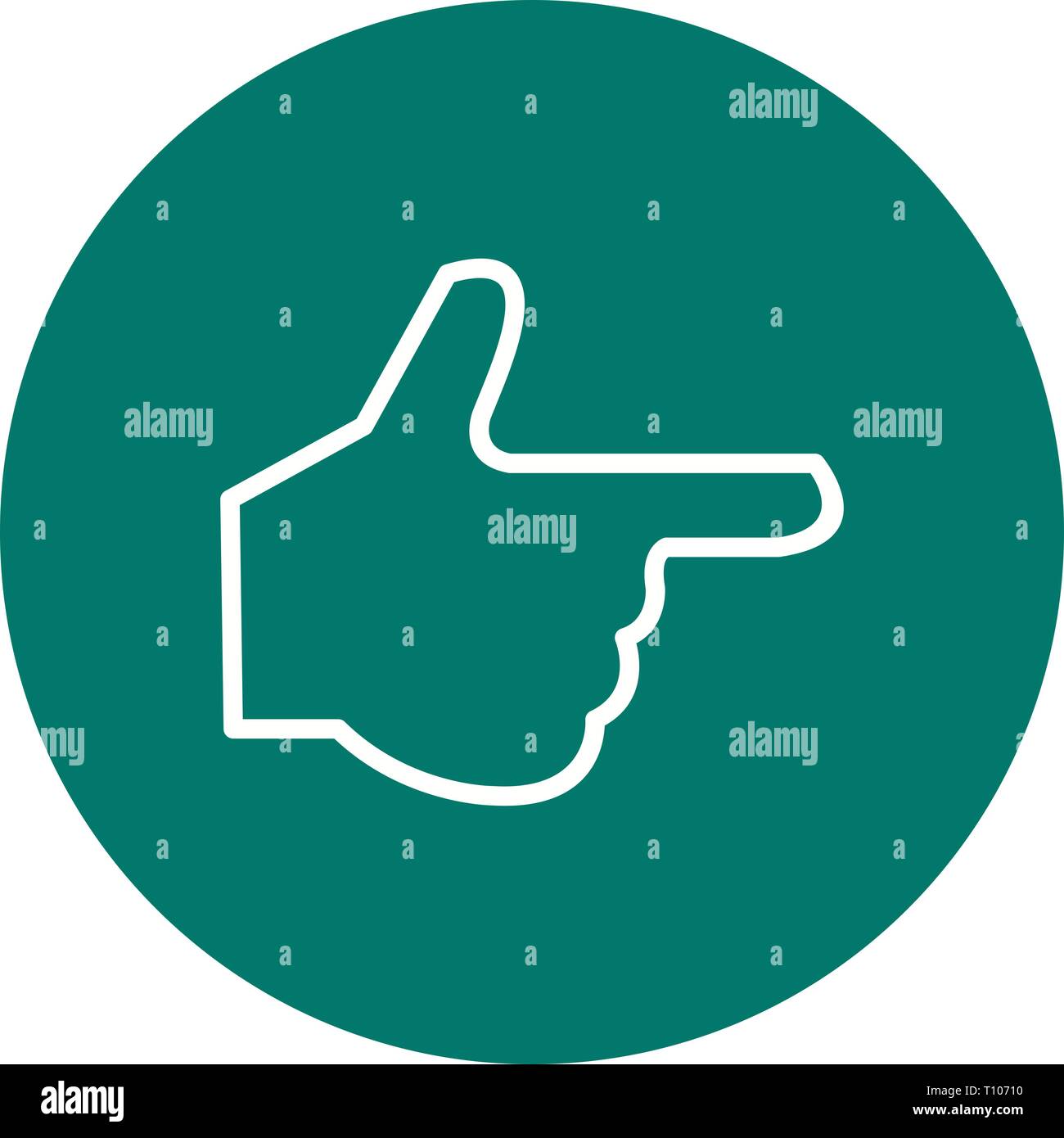 Illustration Hand Icon Stock Photo - Alamy