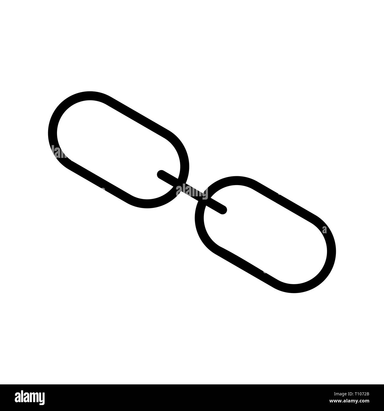 Illustration Link Sign Icon Stock Photo - Alamy