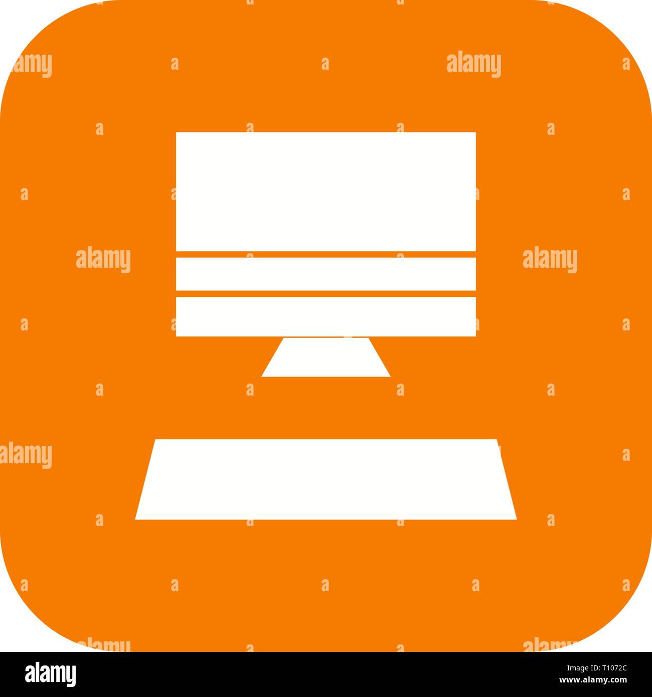 Illustration Computer Icon Stock Photo - Alamy