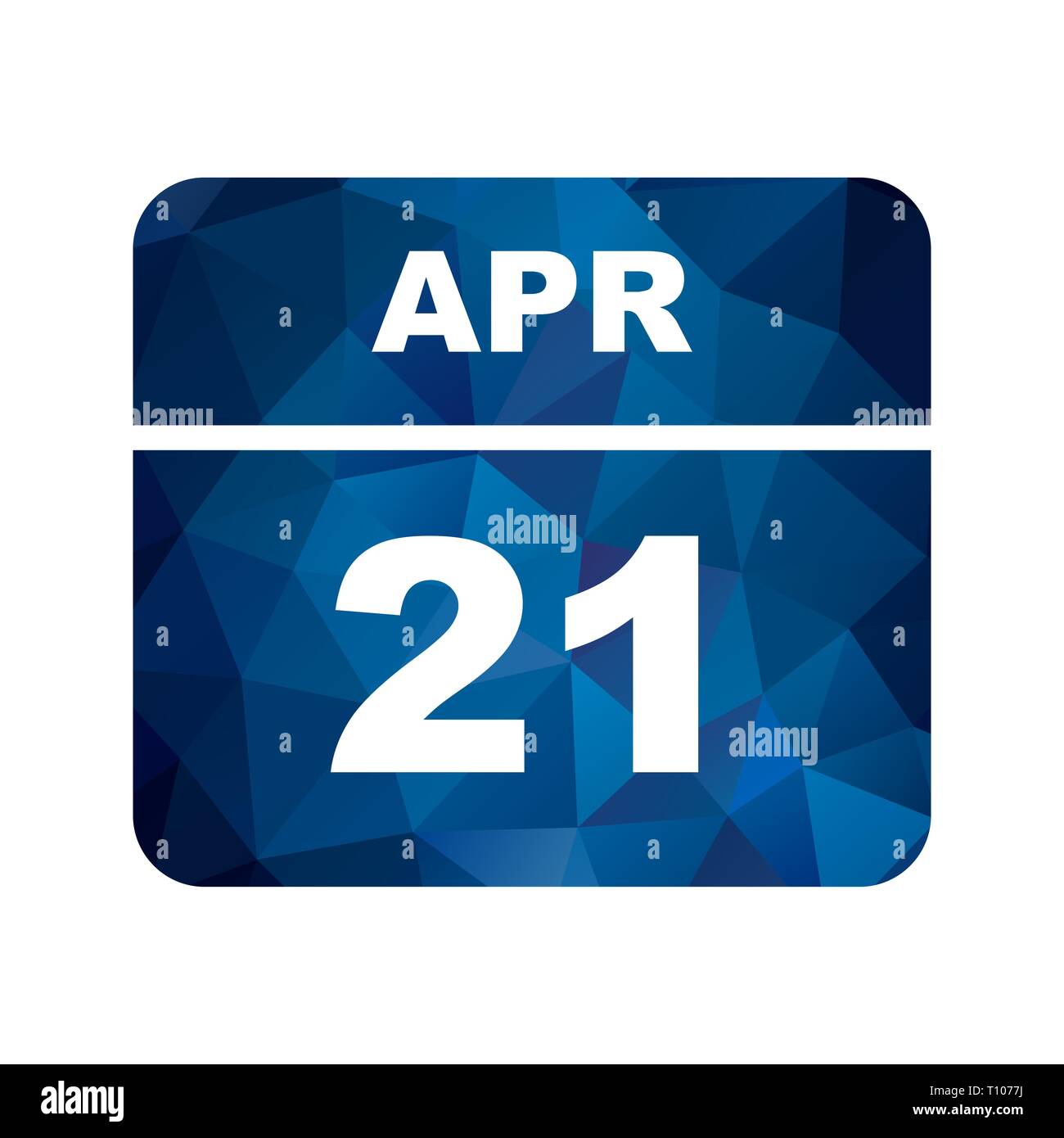April 21 calendar Cut Out Stock Images & Pictures - Alamy