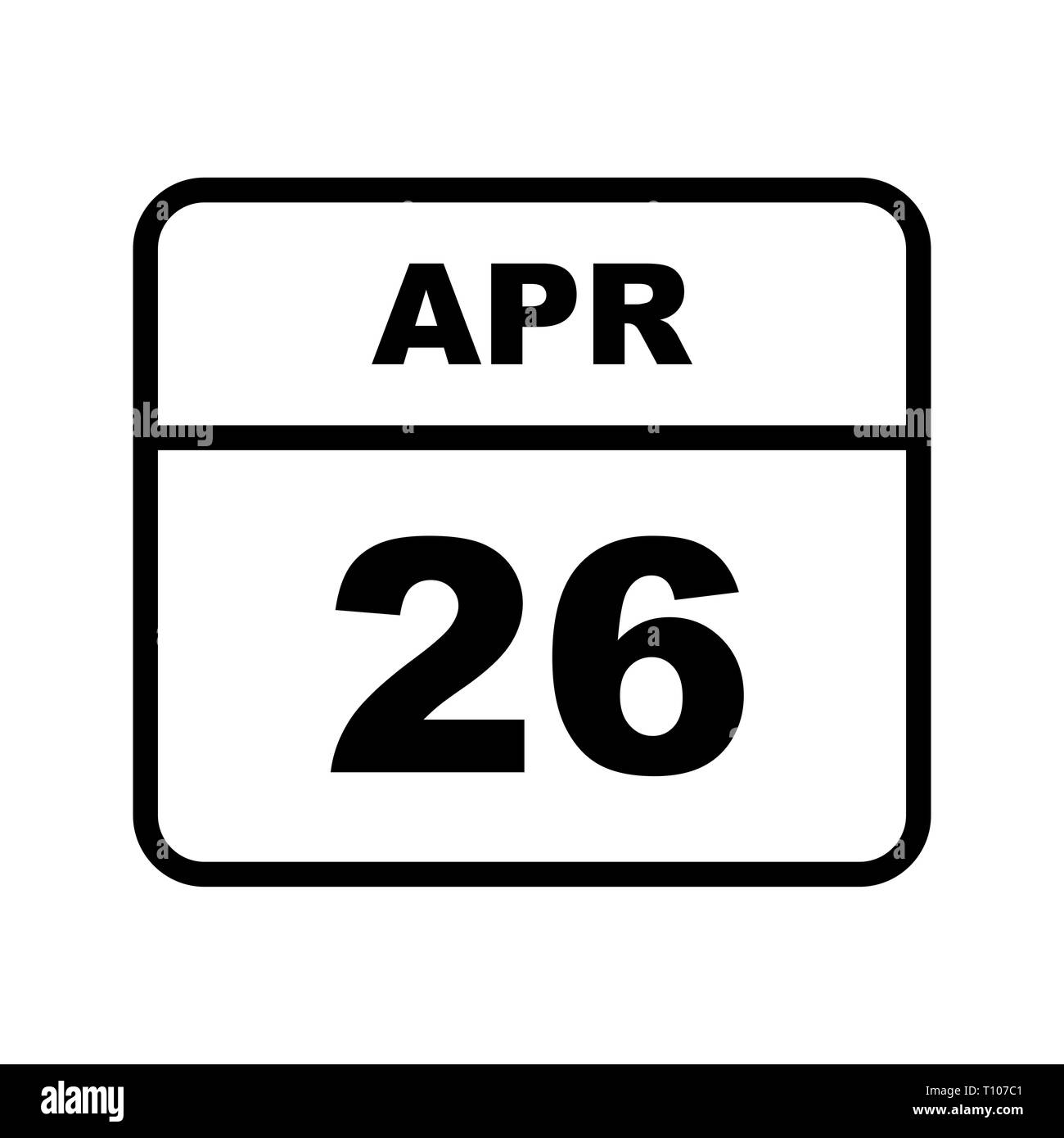 Business calendar april 26th hi-res stock photography and images - Alamy