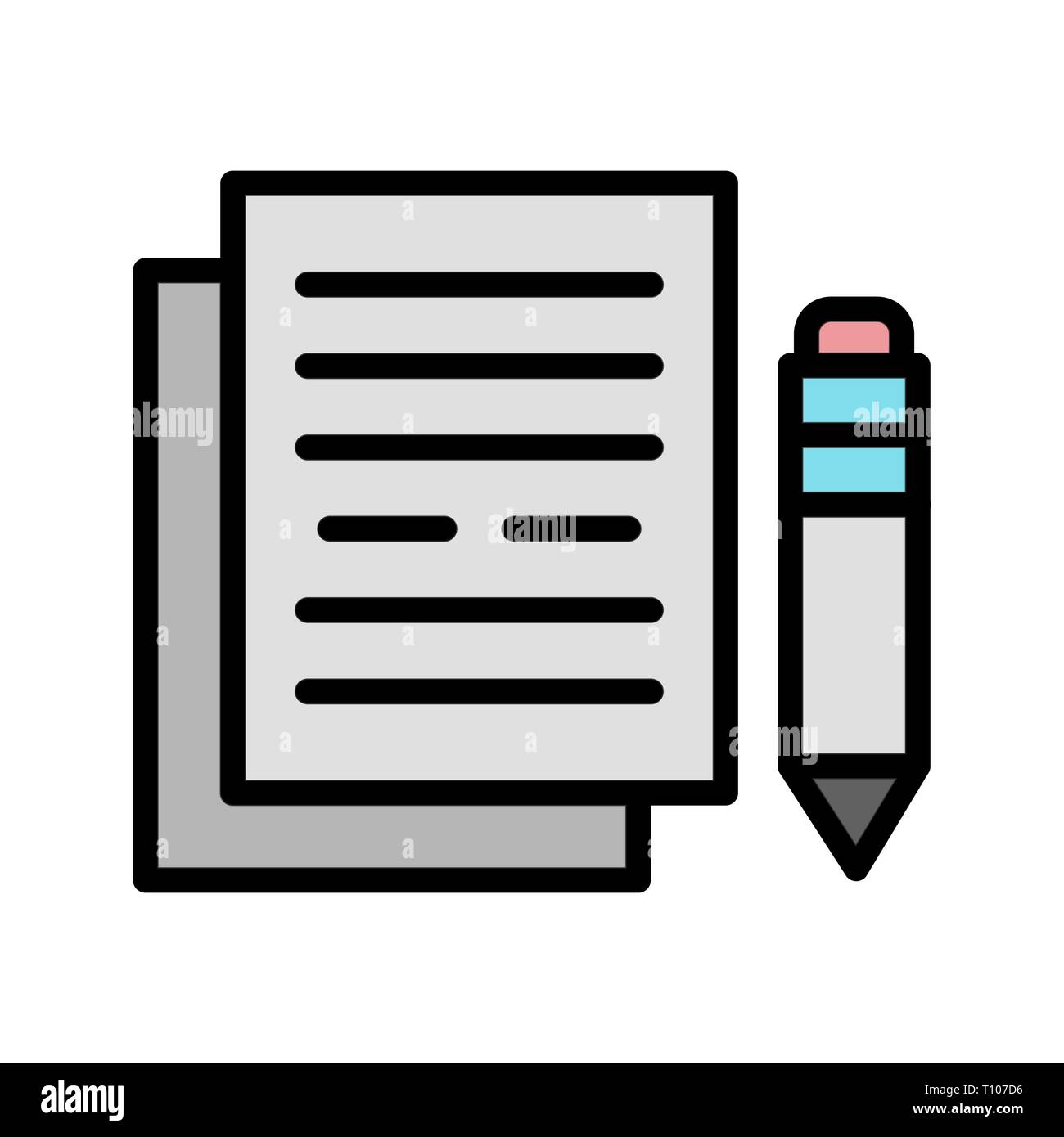 Illustration Documentation Icon Stock Photo - Alamy