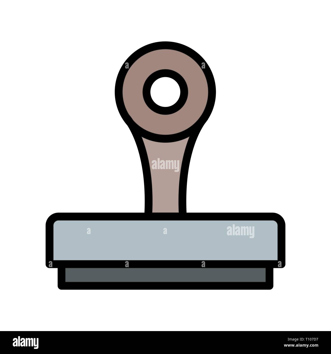 Illustration Stamp Icon Stock Photo - Alamy