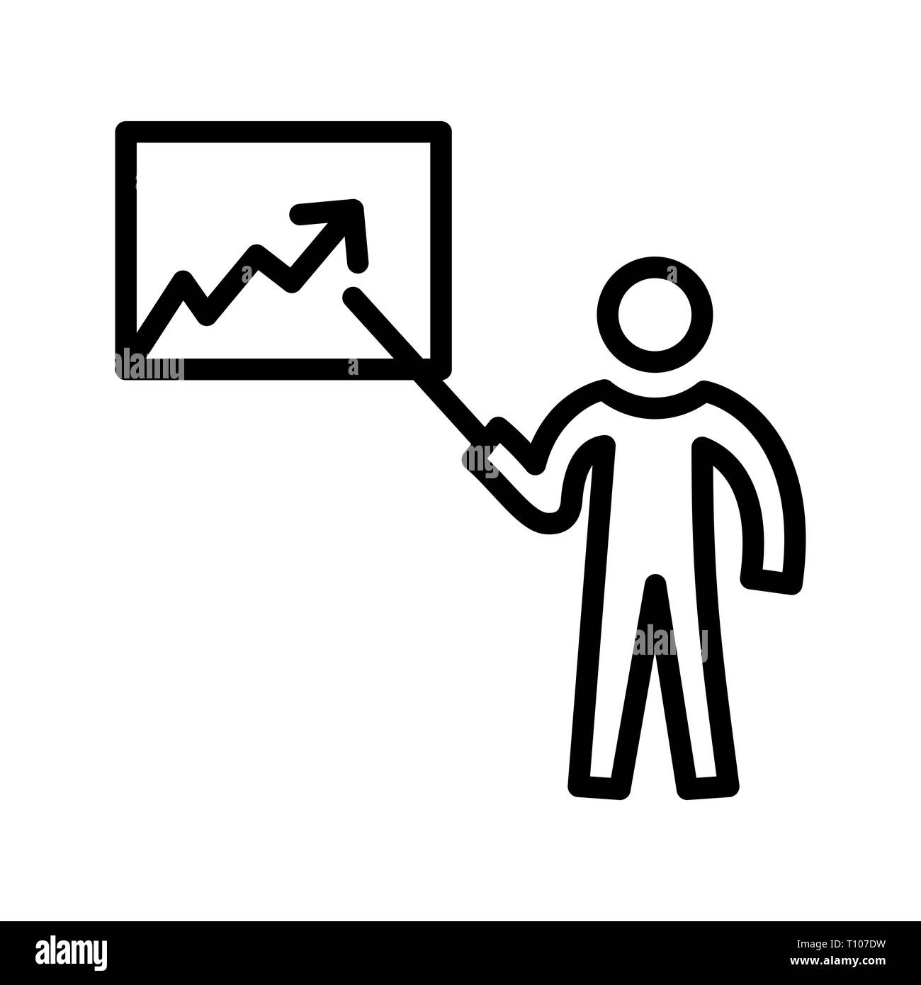 Illustration Presentation Icon Stock Photo - Alamy