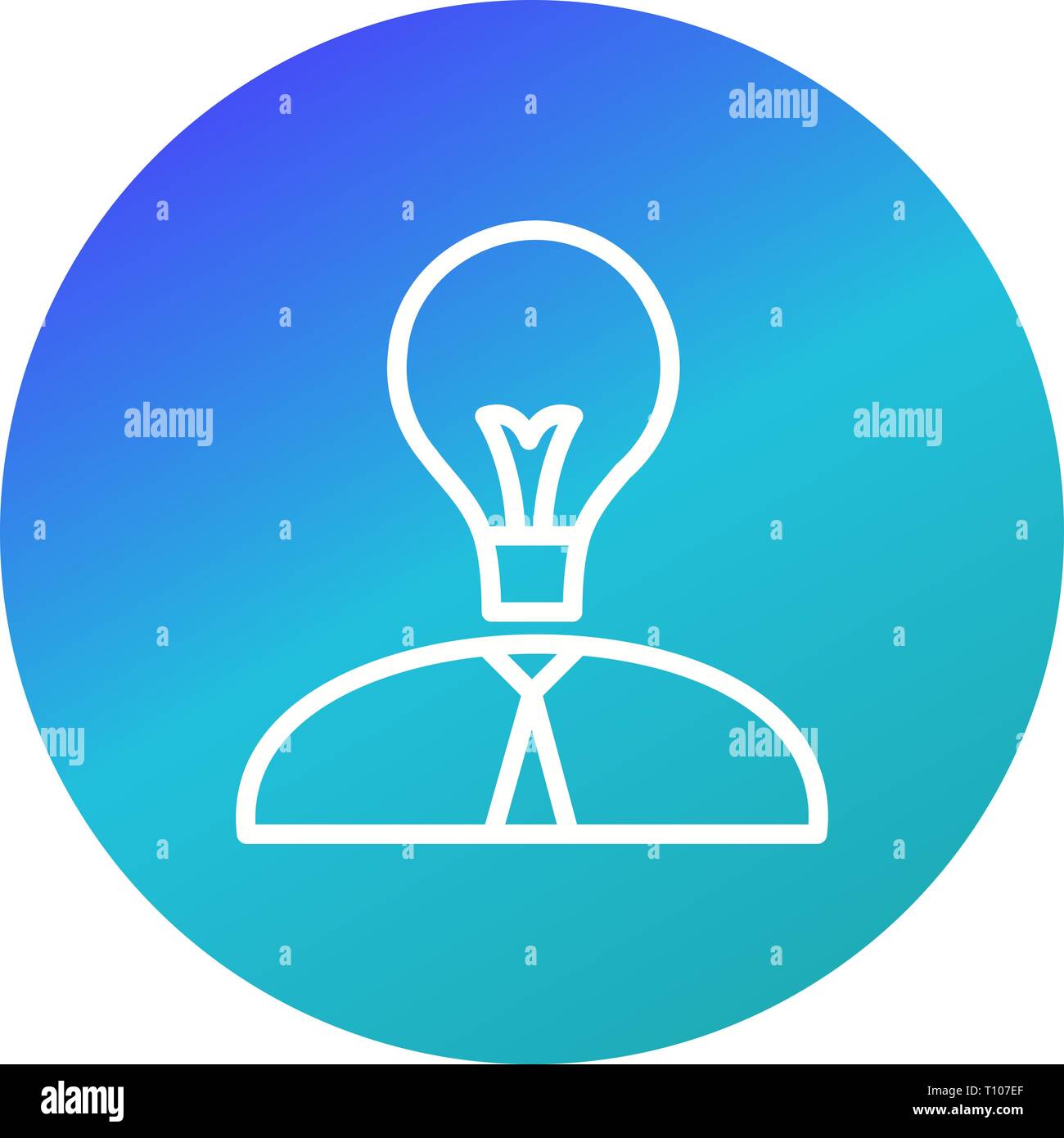 Illustration Creavite Man Icon Stock Photo - Alamy