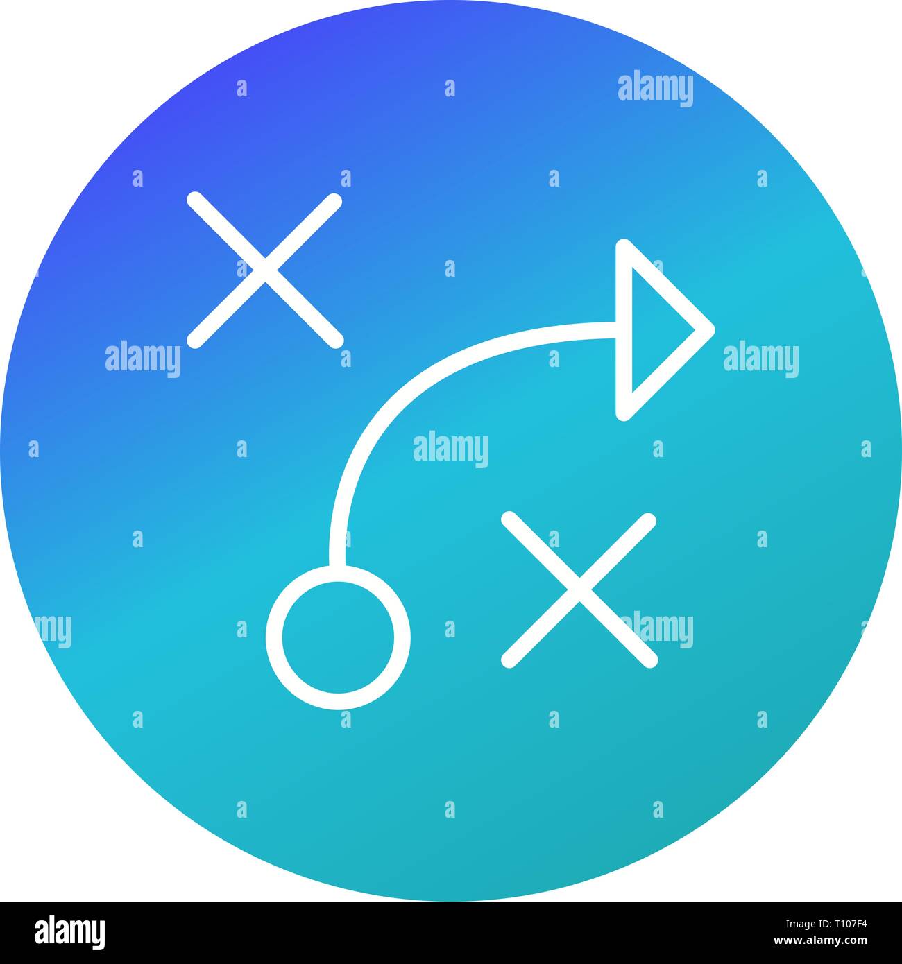 Illustration Tactics Icon Stock Photo - Alamy