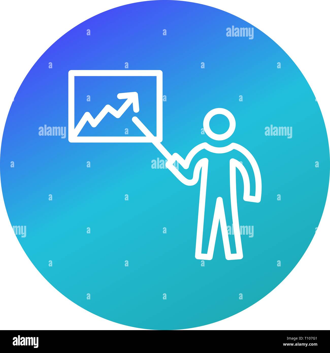 Illustration Presentation Icon Stock Photo - Alamy