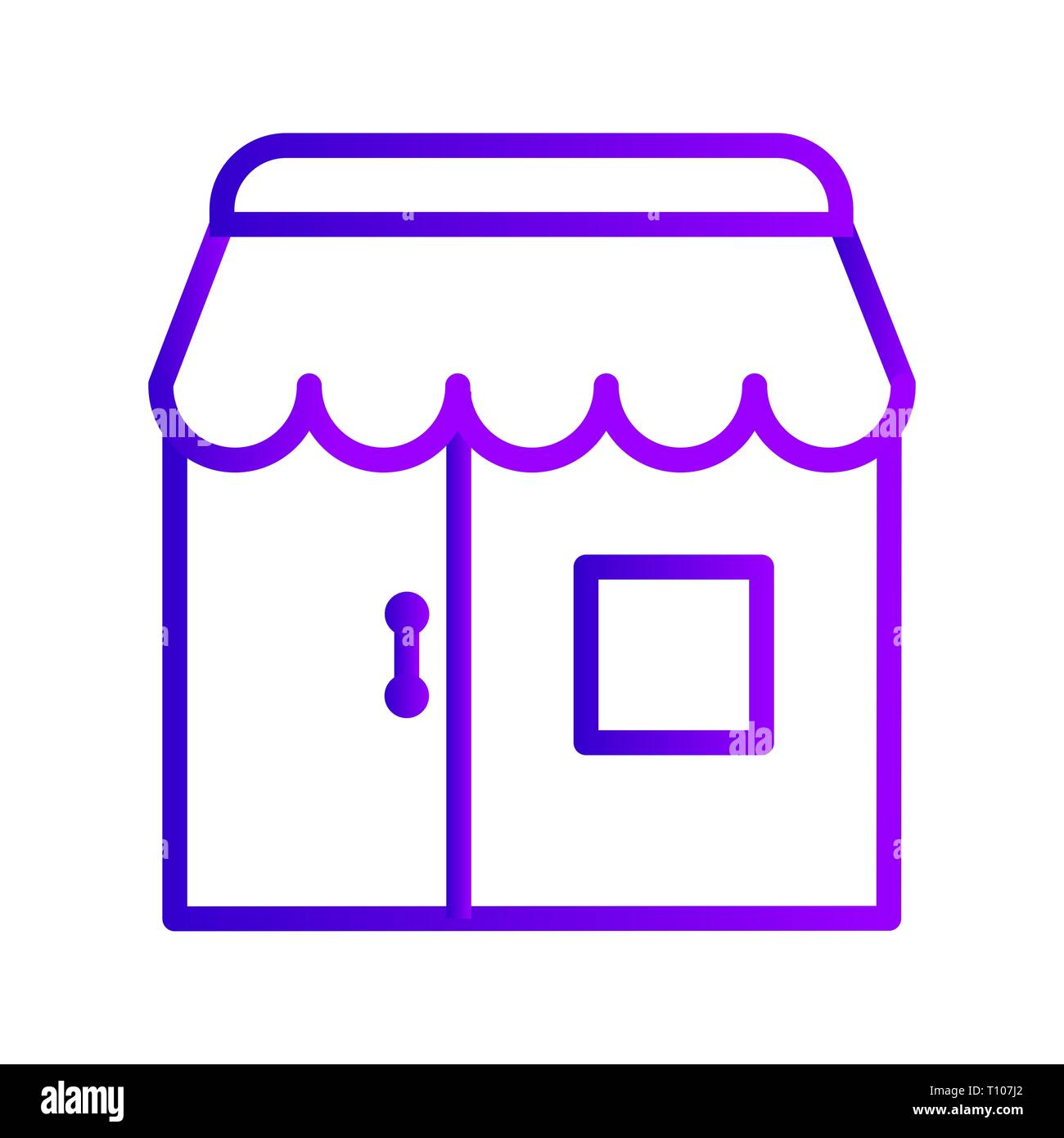 Illustration Shop Icon Stock Photo - Alamy