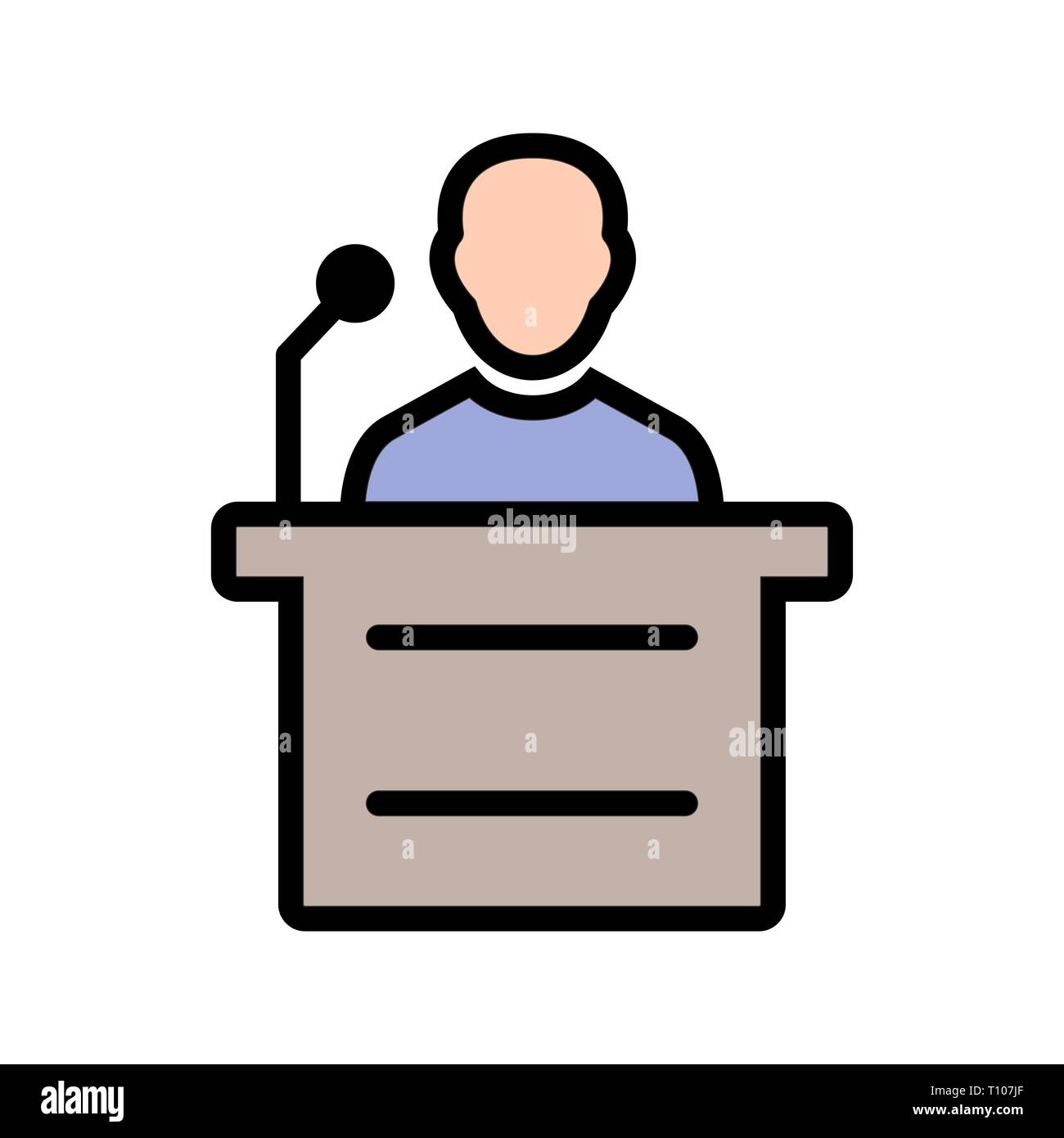 Illustration Speech Icon Stock Photo - Alamy