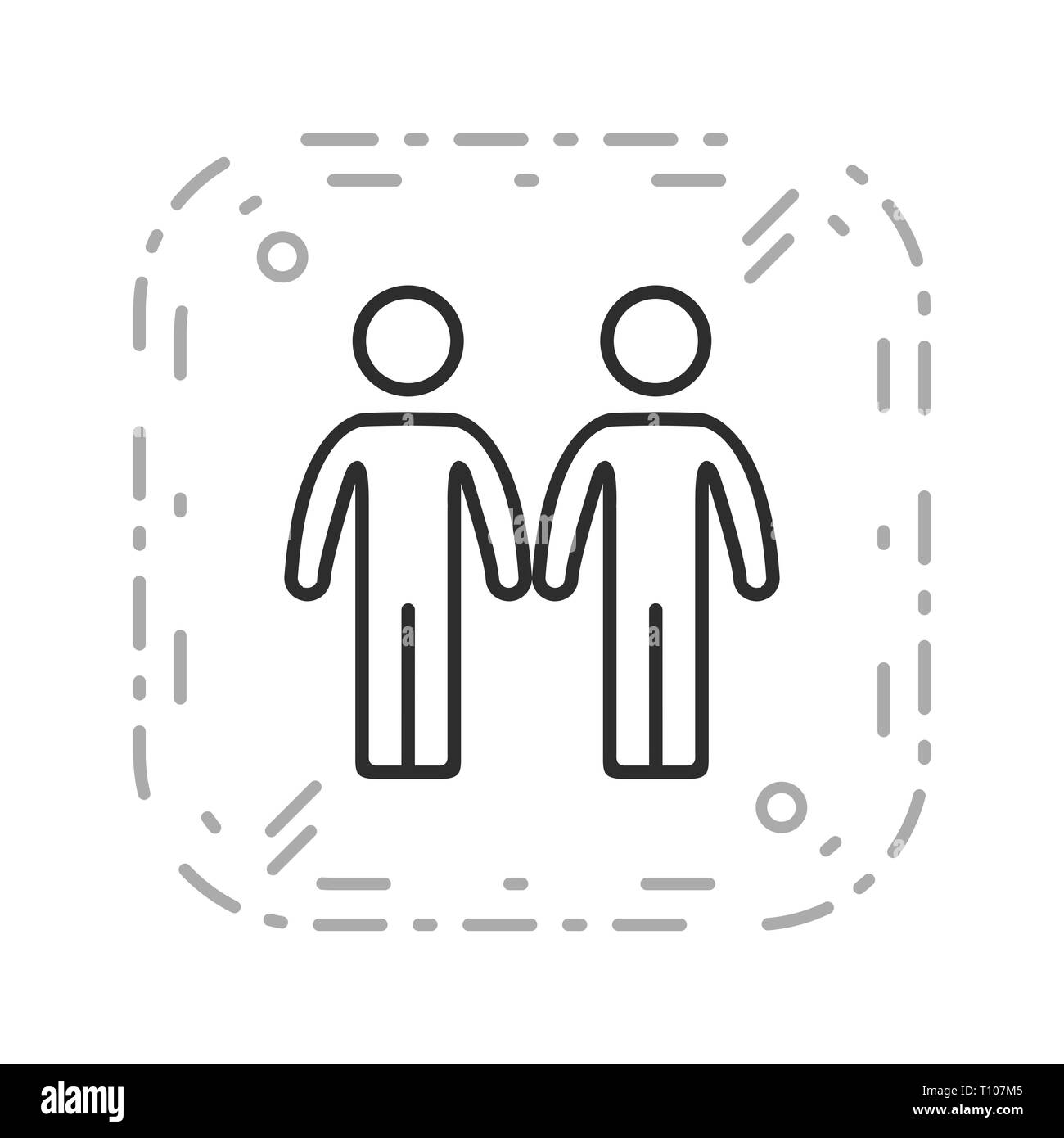 Illustration Partnership Icon Stock Photo - Alamy