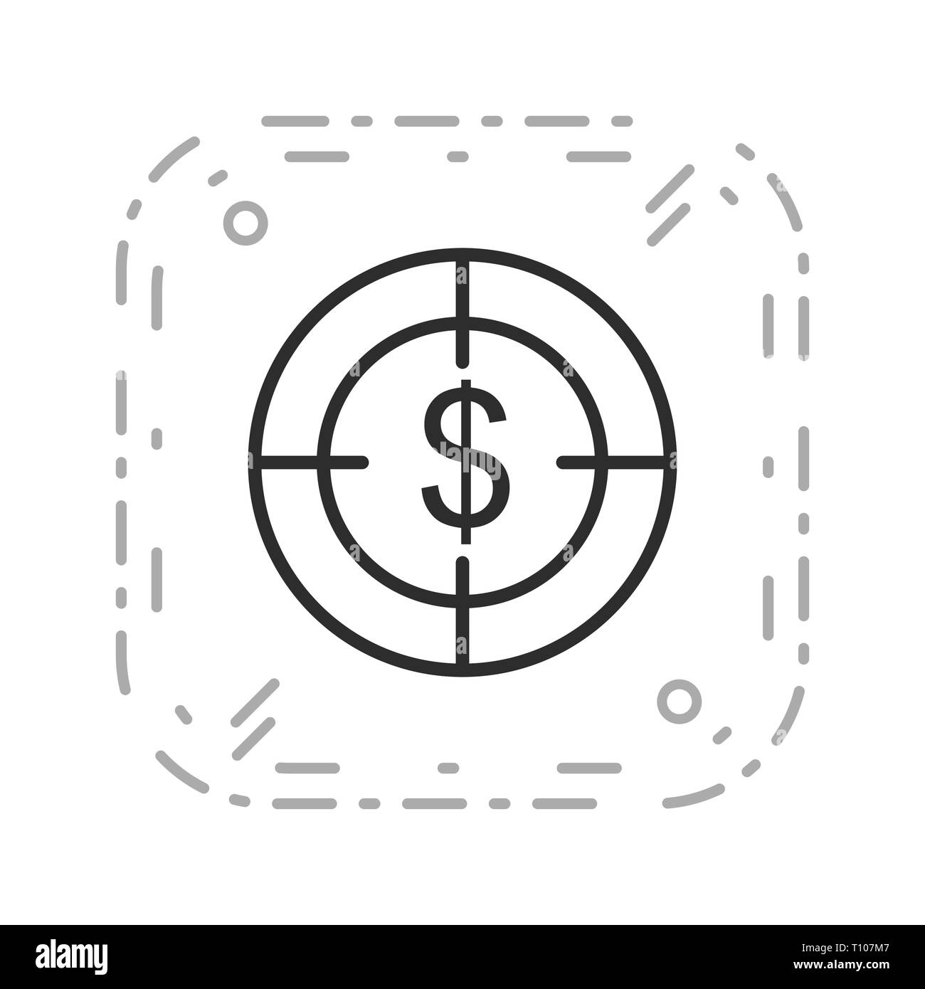 Illustration Goal Icon Stock Photo - Alamy