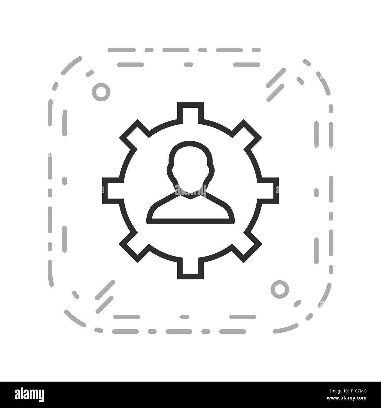 Illustration Management Icon Stock Photo - Alamy