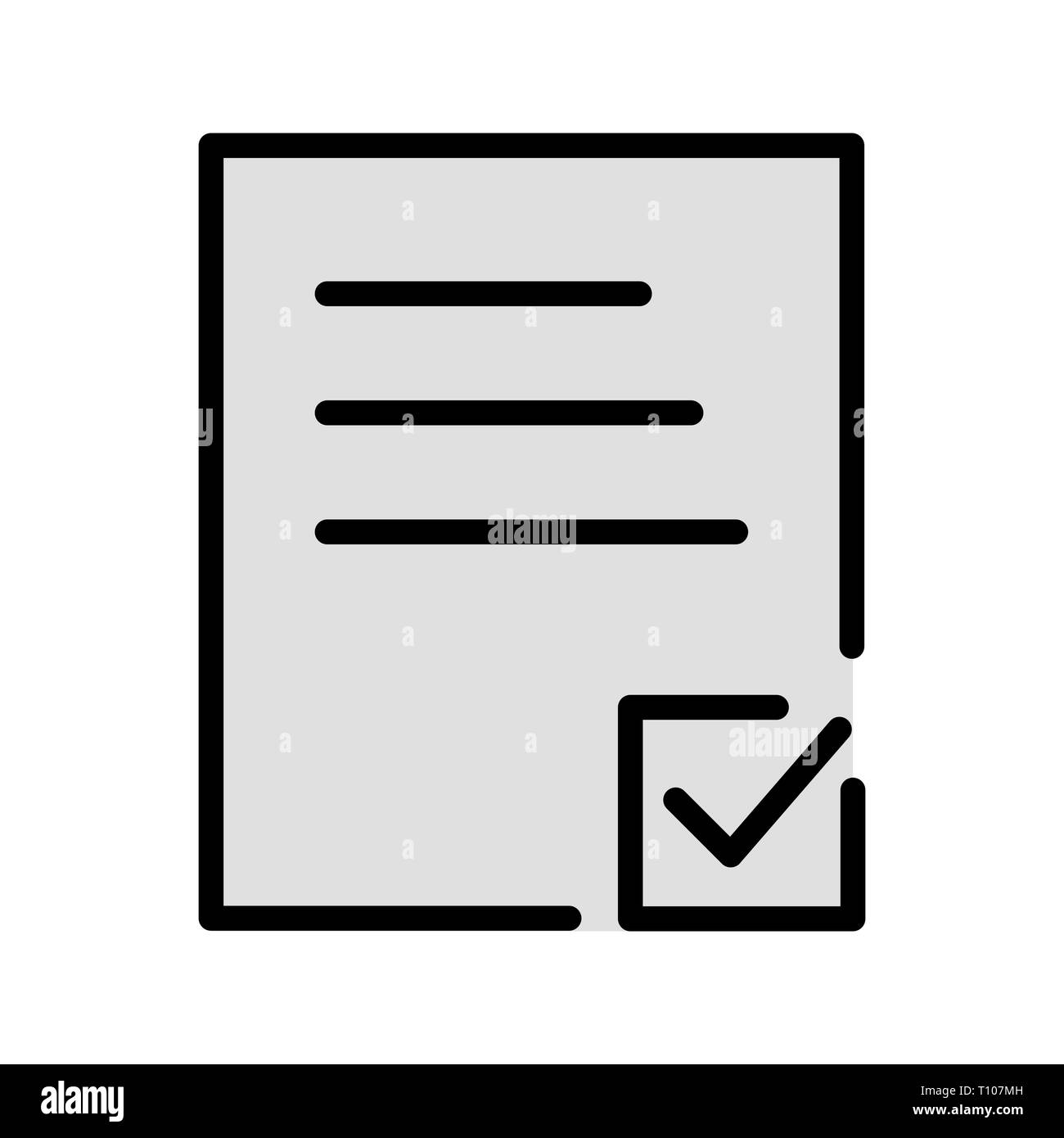 Illustration Task Icon Stock Photo - Alamy