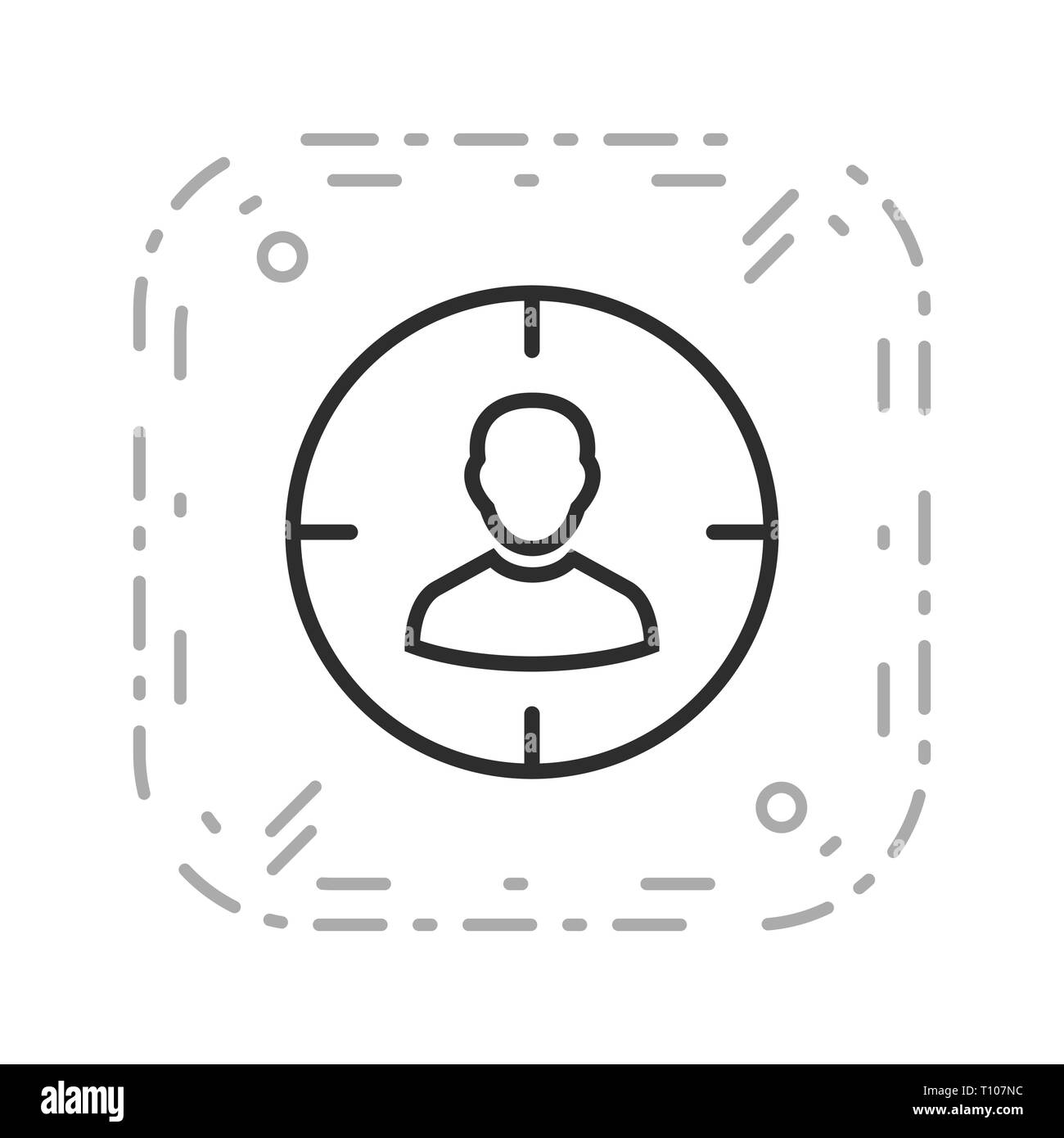 Illustration Aim Icon Stock Photo - Alamy