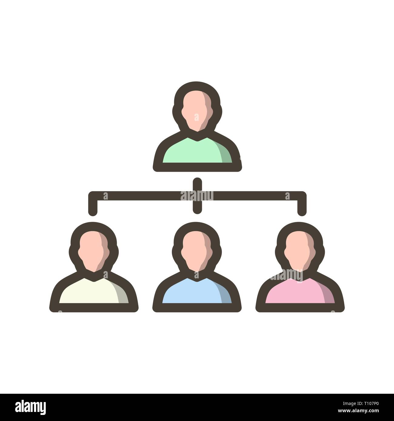 Illustration Organization Icon Stock Photo - Alamy