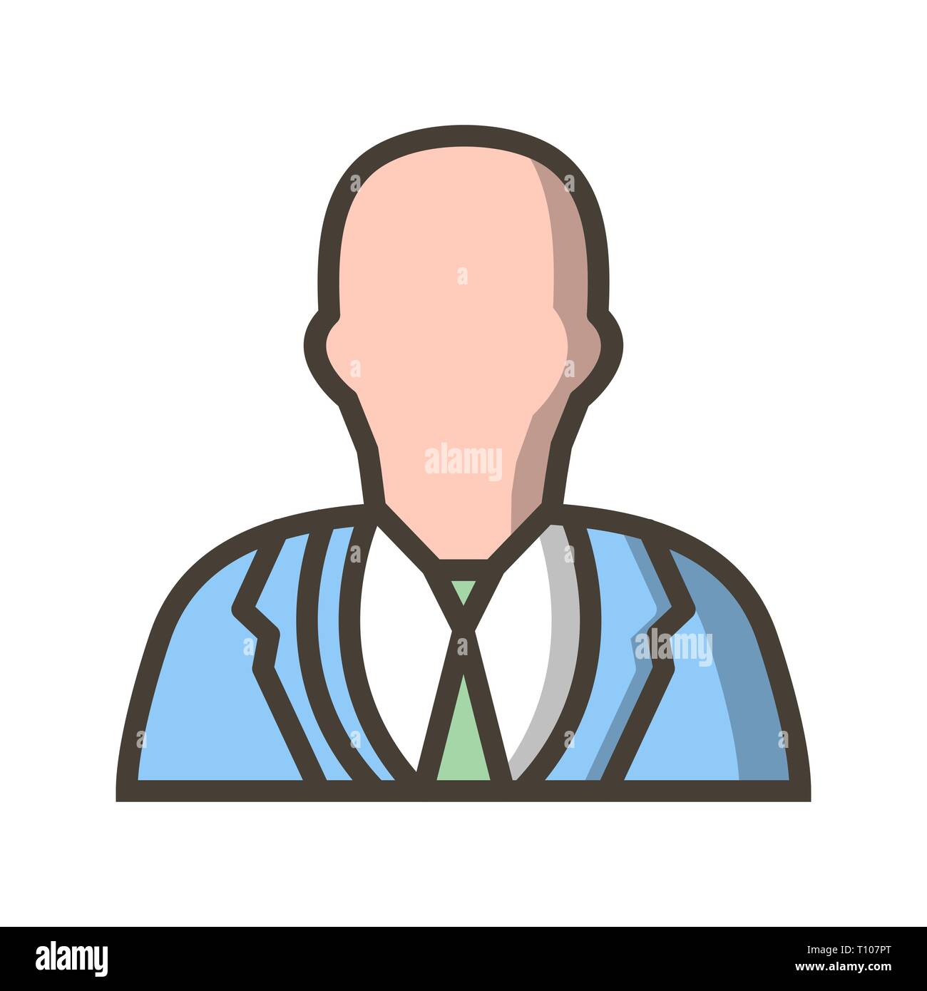 Illustration Businessman Icon Stock Photo - Alamy
