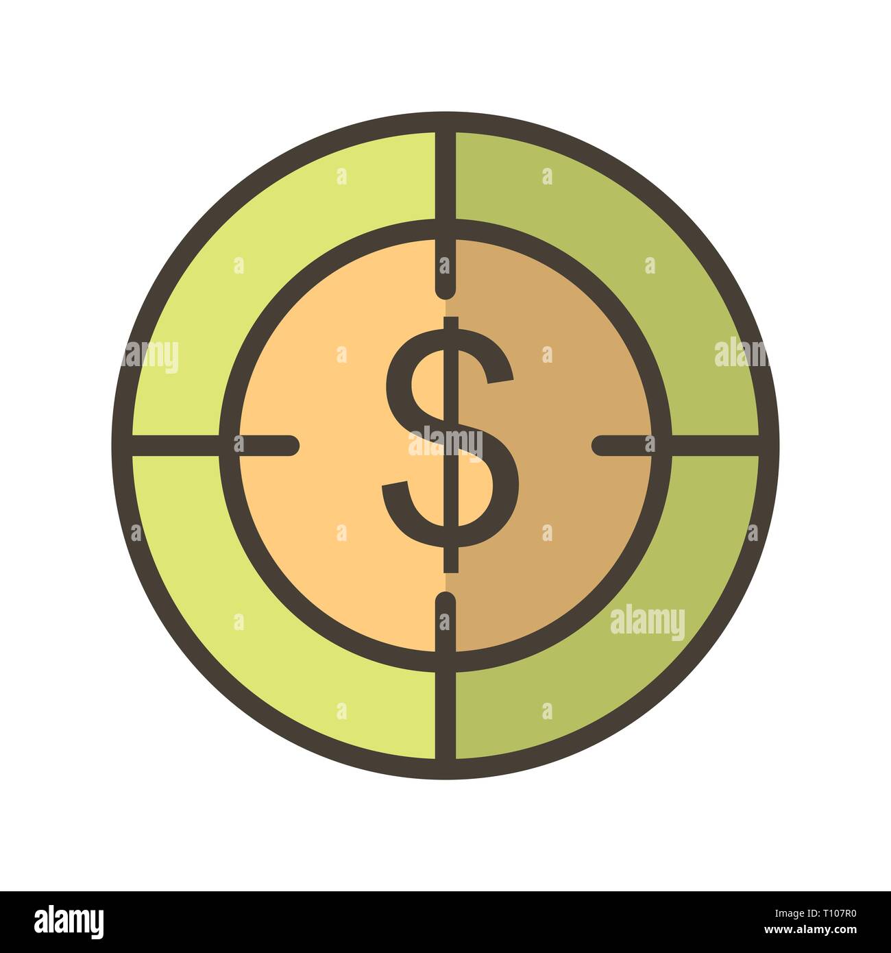 Illustration Goal Icon Stock Photo - Alamy