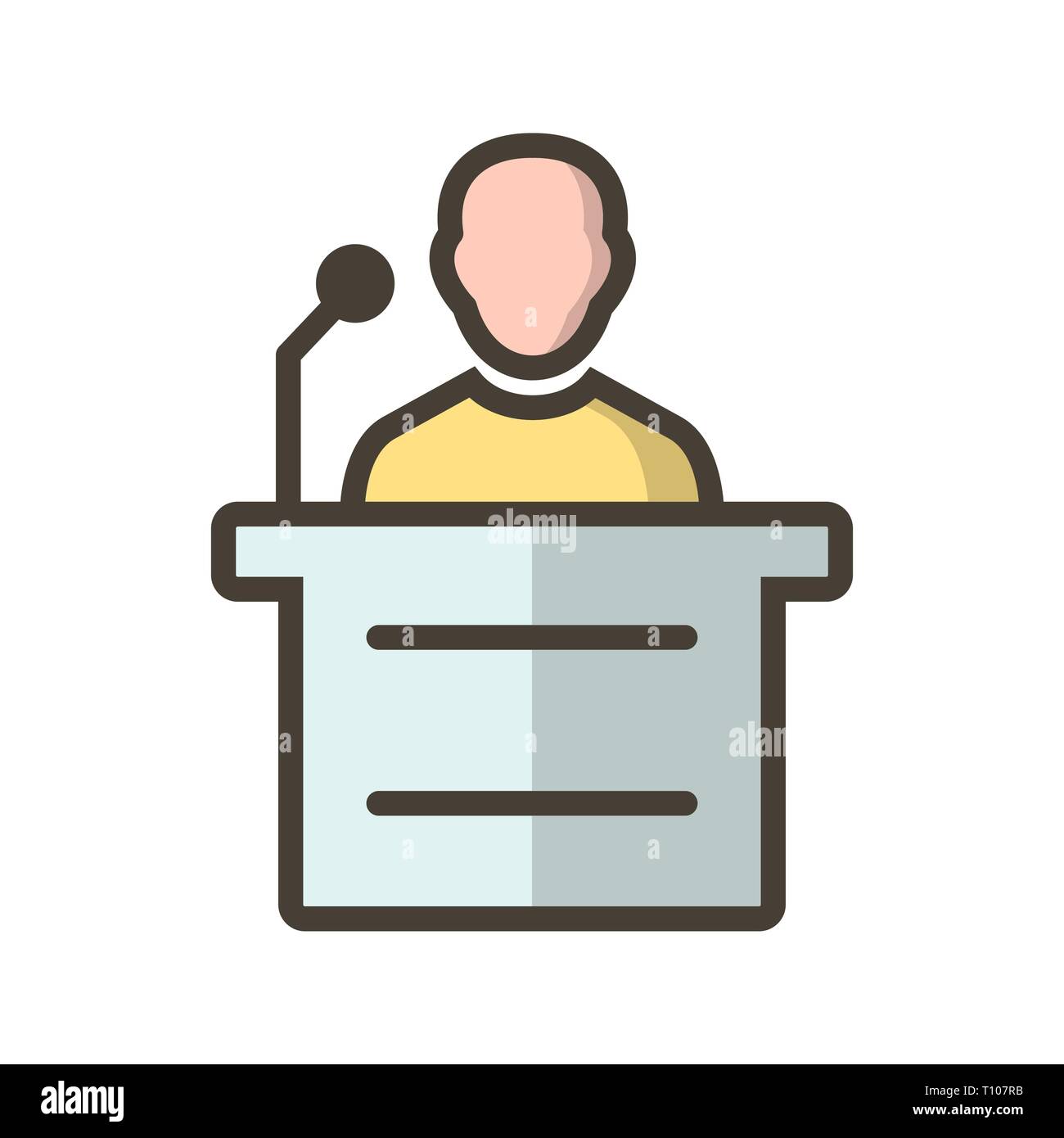 Illustration Speech Icon Stock Photo - Alamy