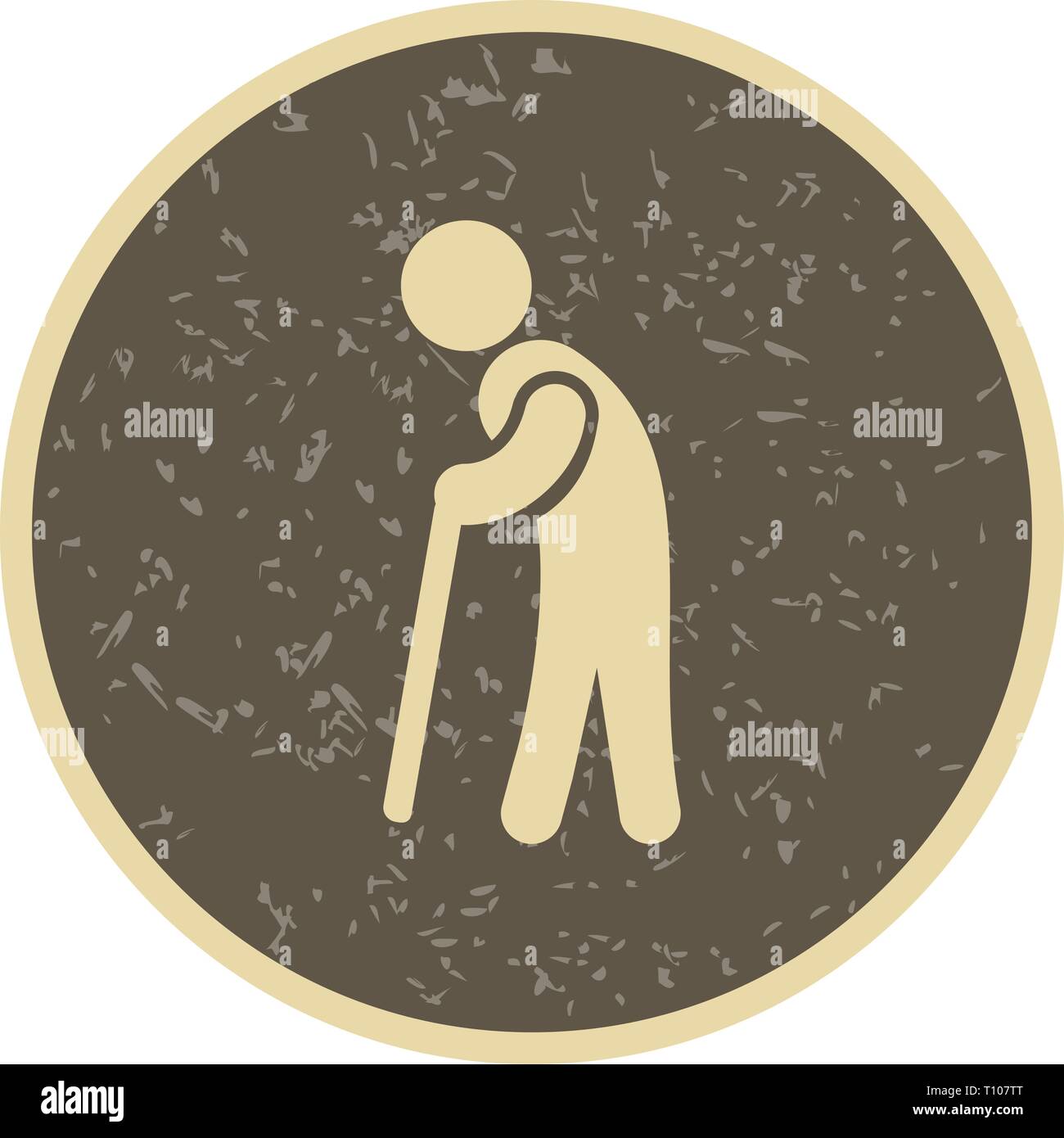 Illustration Retirement Icon Stock Photo - Alamy