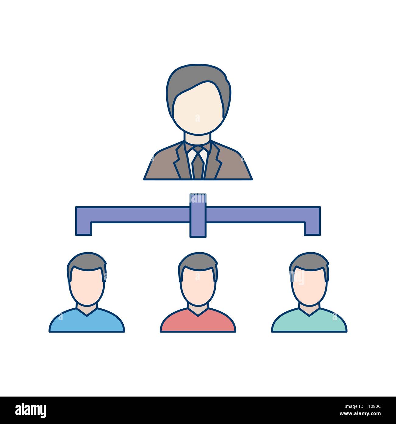 Illustration Organization Icon Stock Photo - Alamy