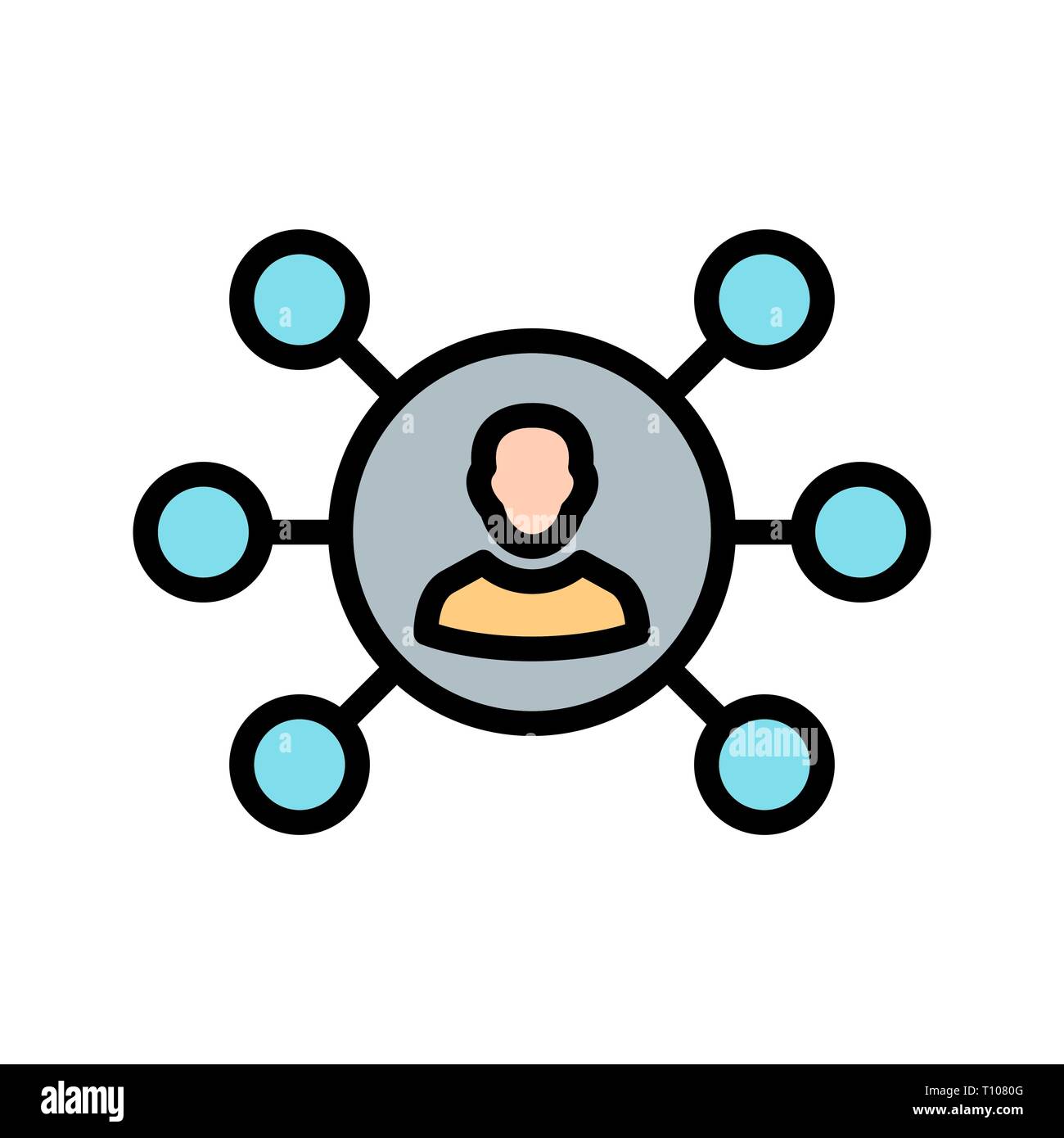 Illustration Sharing Icon Stock Photo - Alamy