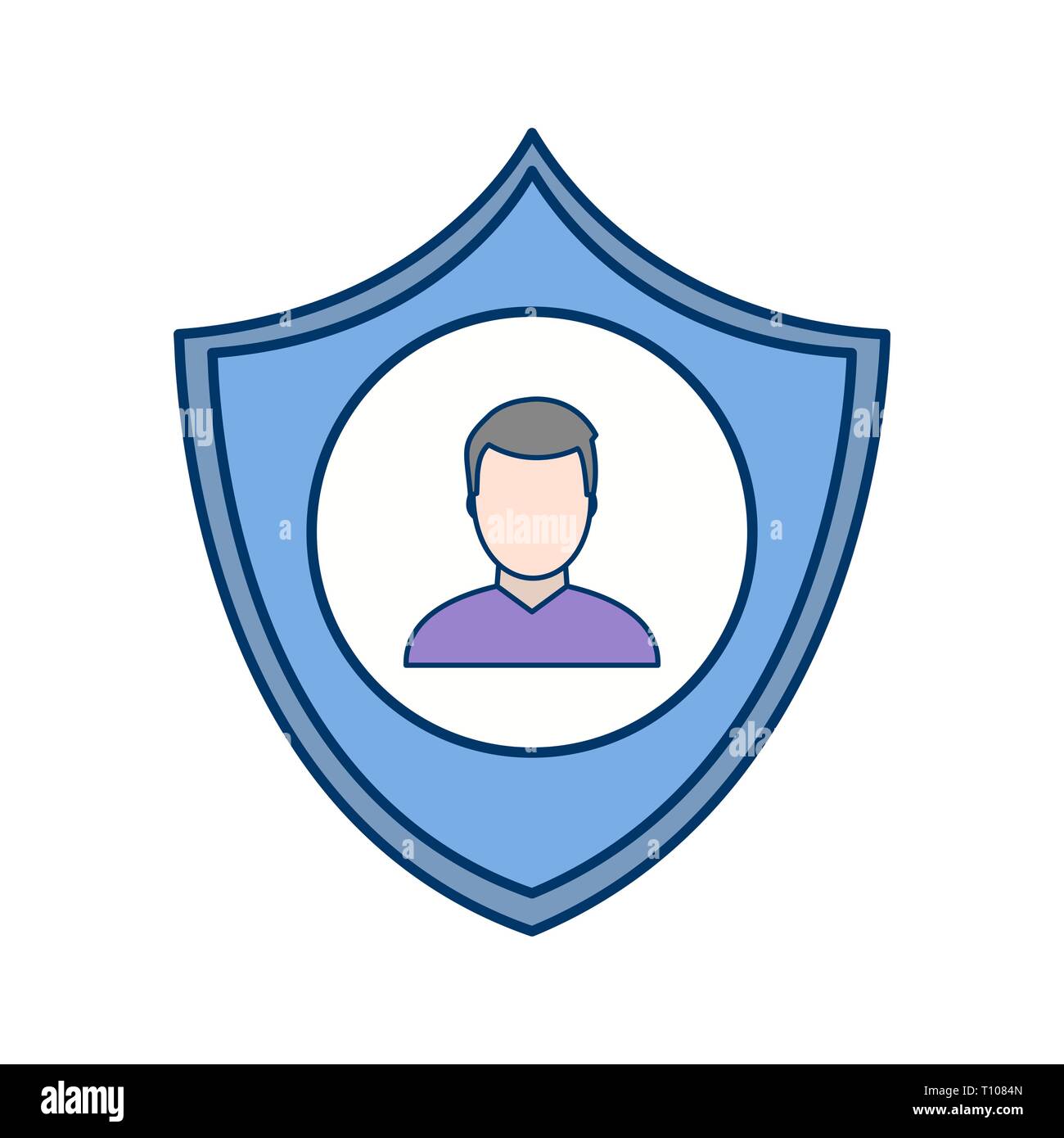 Illustration Business Protection Icon Stock Photo - Alamy