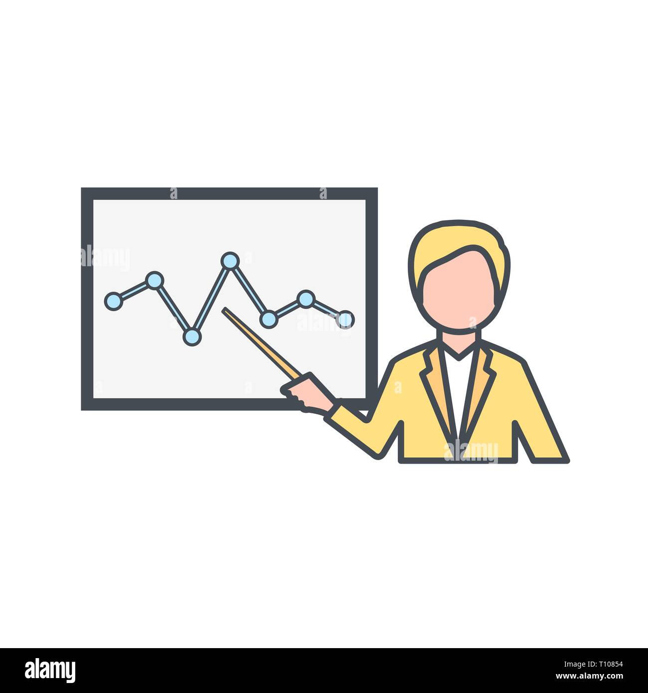Illustration Presentation Icon Stock Photo - Alamy