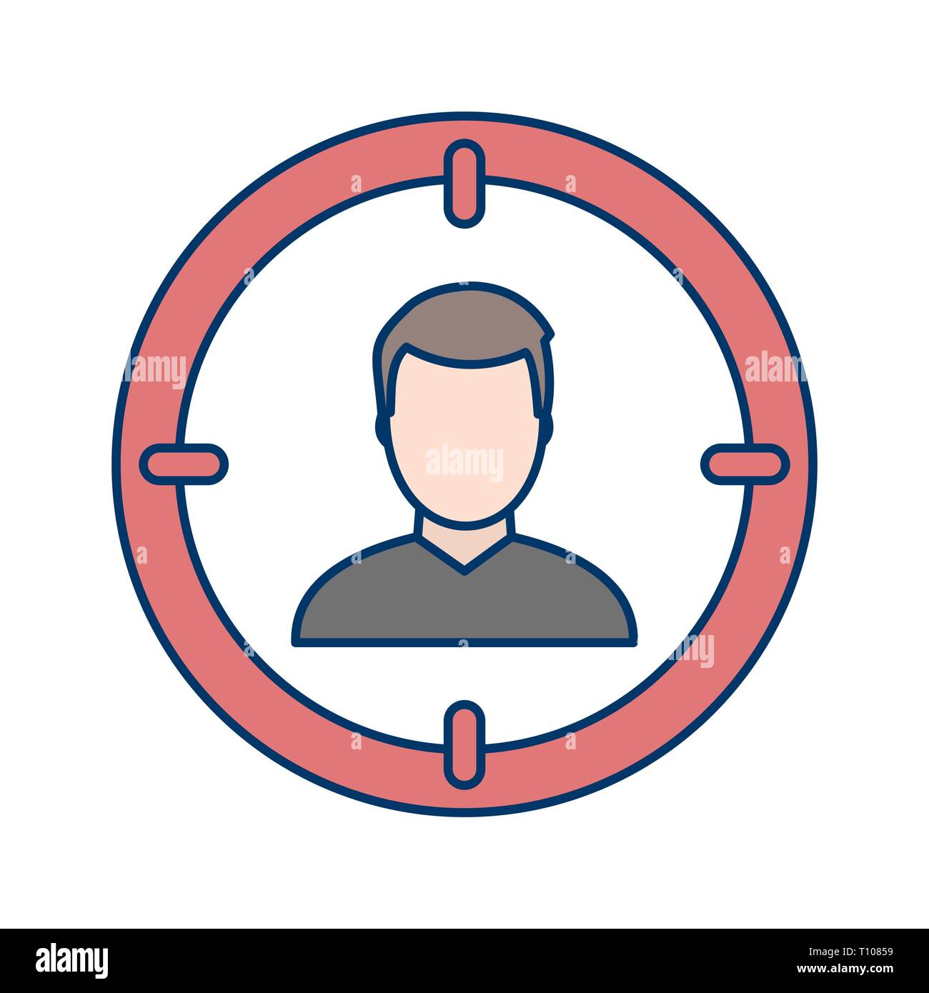Illustration Aim Icon Stock Photo - Alamy