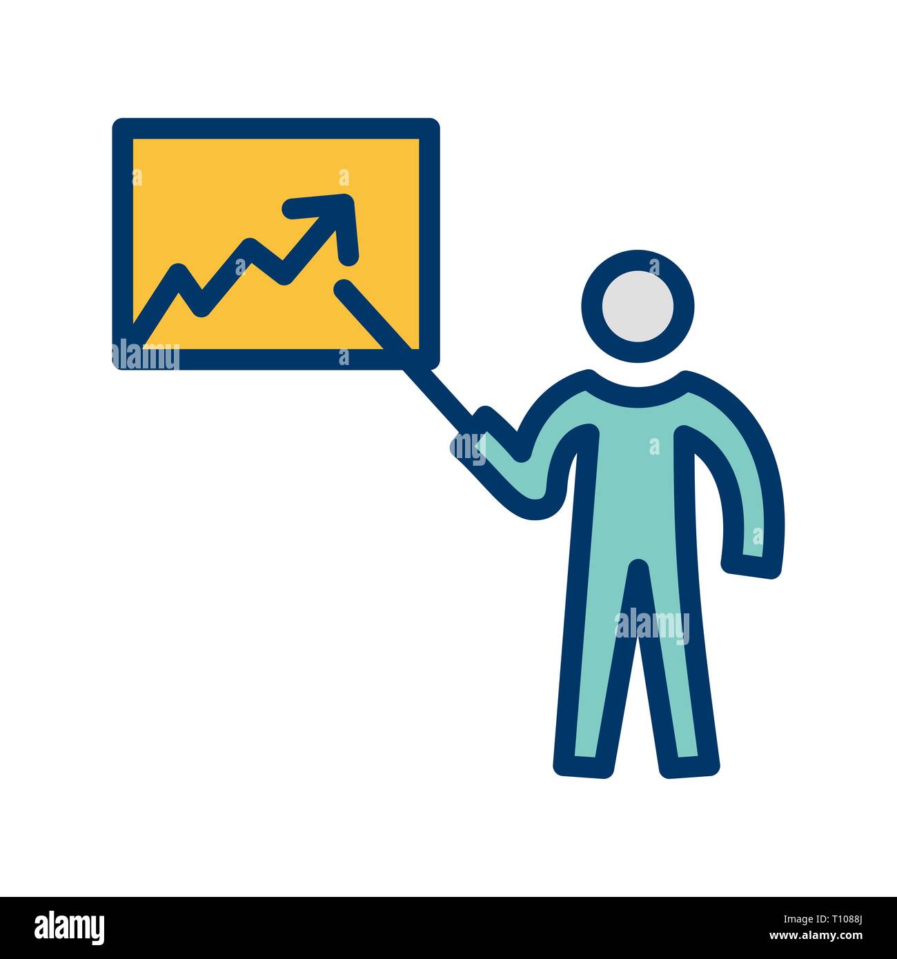 Illustration Presentation Icon Stock Photo - Alamy