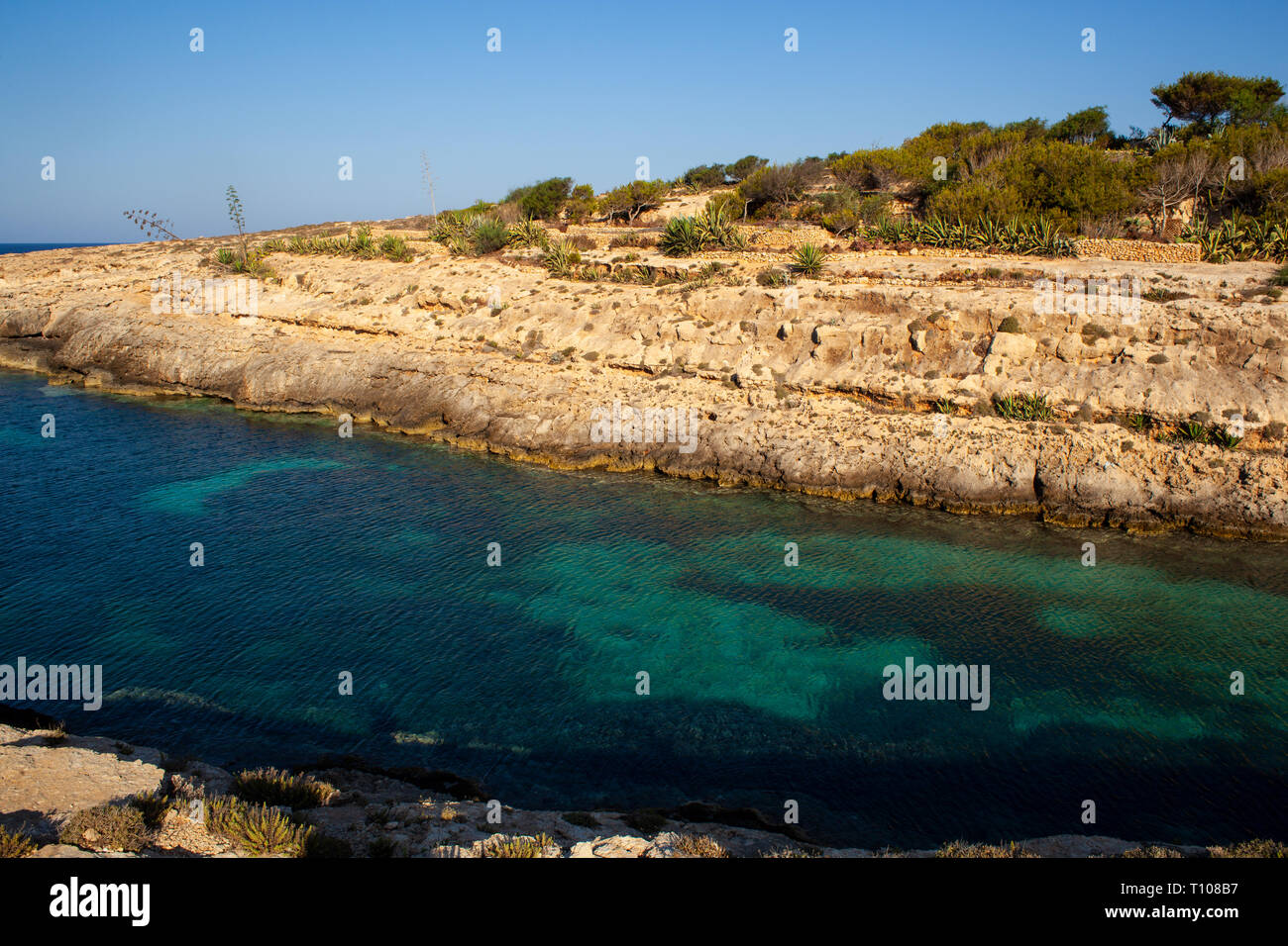 View of Cala Greca in the summer season, Sicily Stock Photo - Alamy