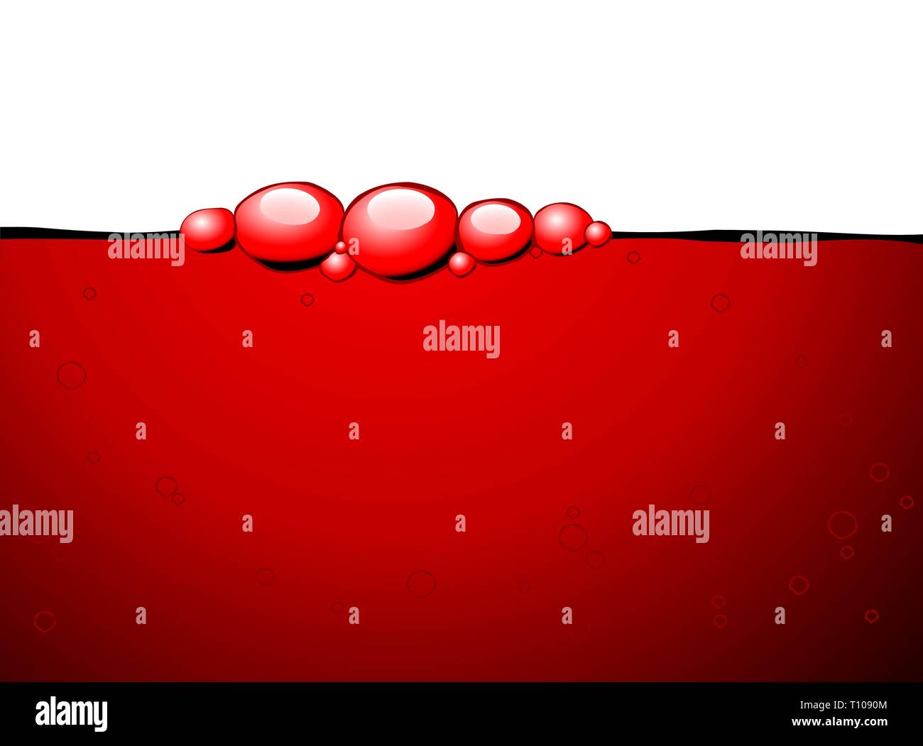 Red bubbles in the red wine on a white background Stock Vector Image ...