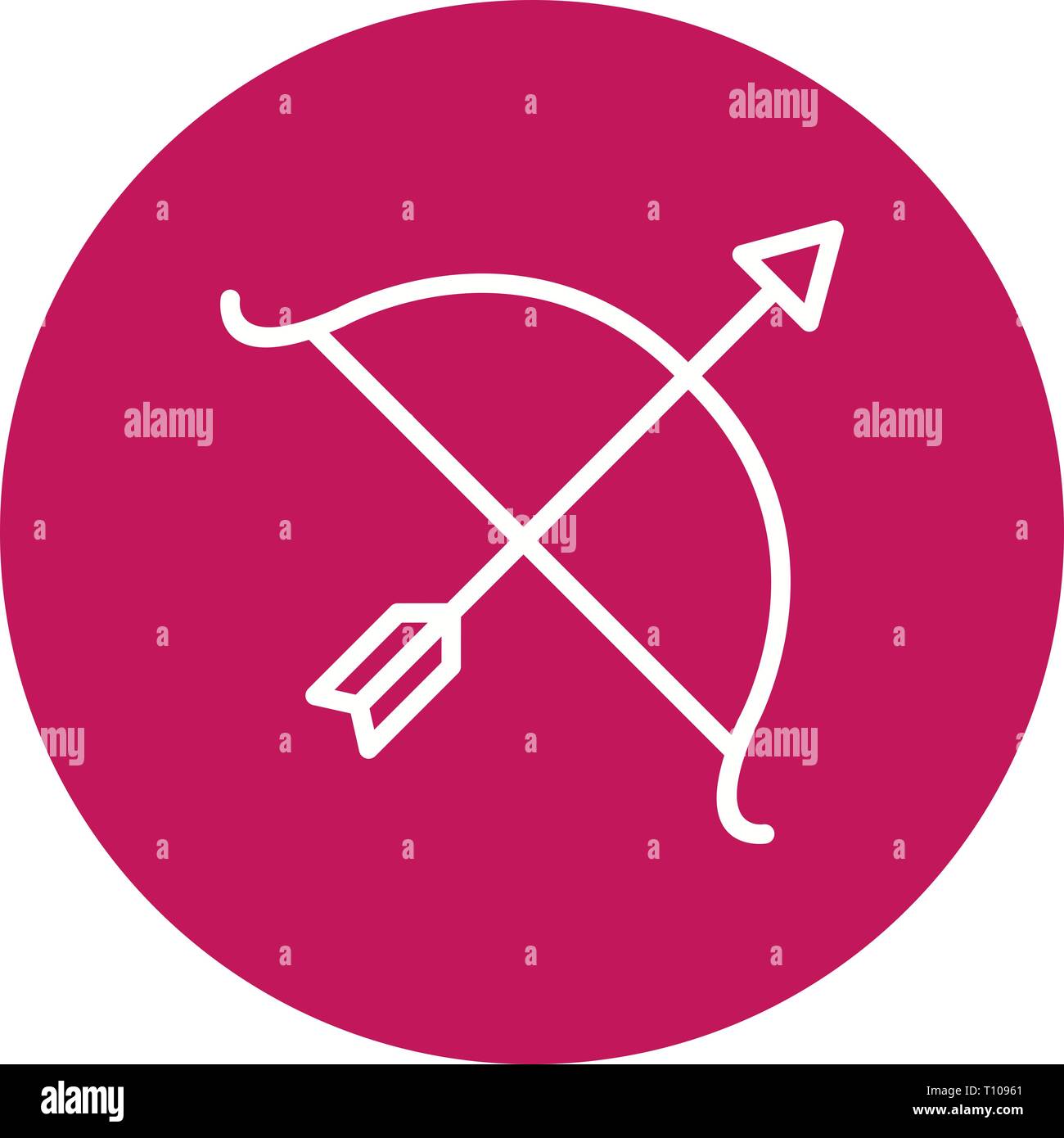 Illustration Bow Icon Stock Photo - Alamy