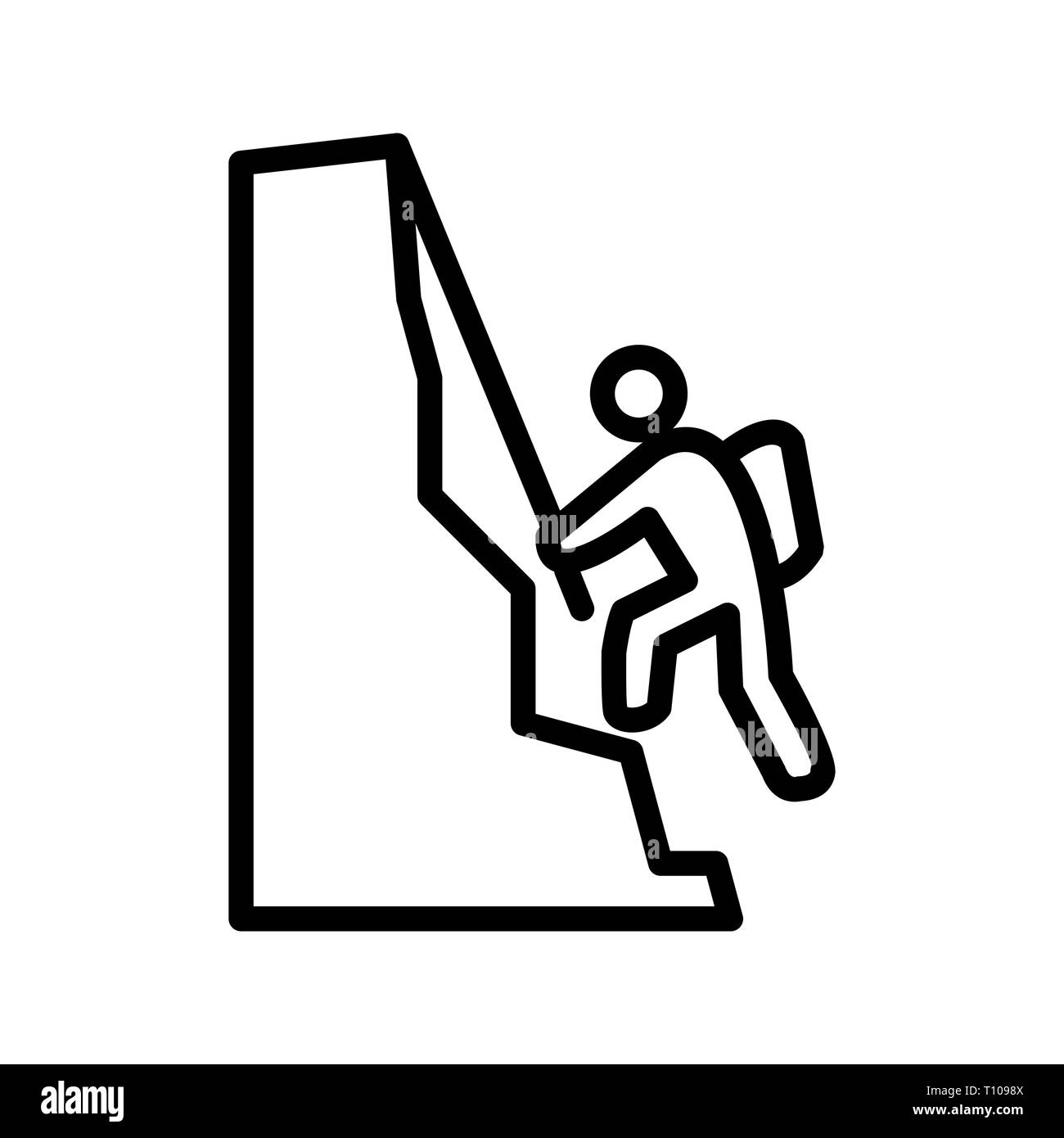 Illustration Climbing Icon Stock Photo - Alamy