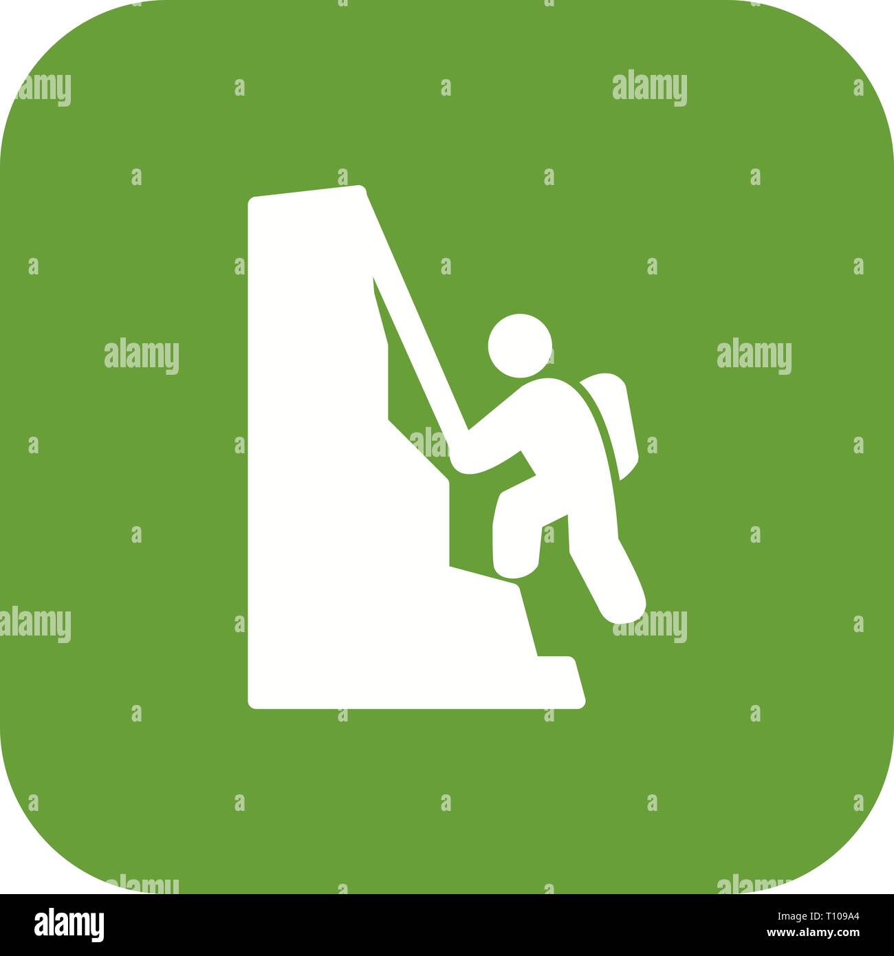 Illustration Climbing Icon Stock Photo - Alamy