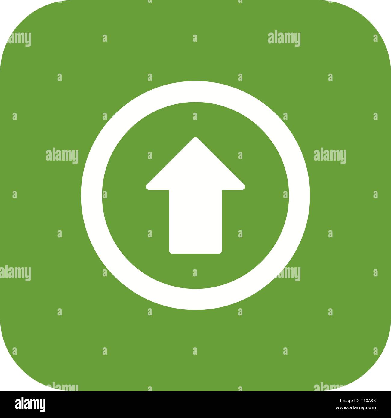 Illustration Go straight ahead Icon Stock Photo - Alamy