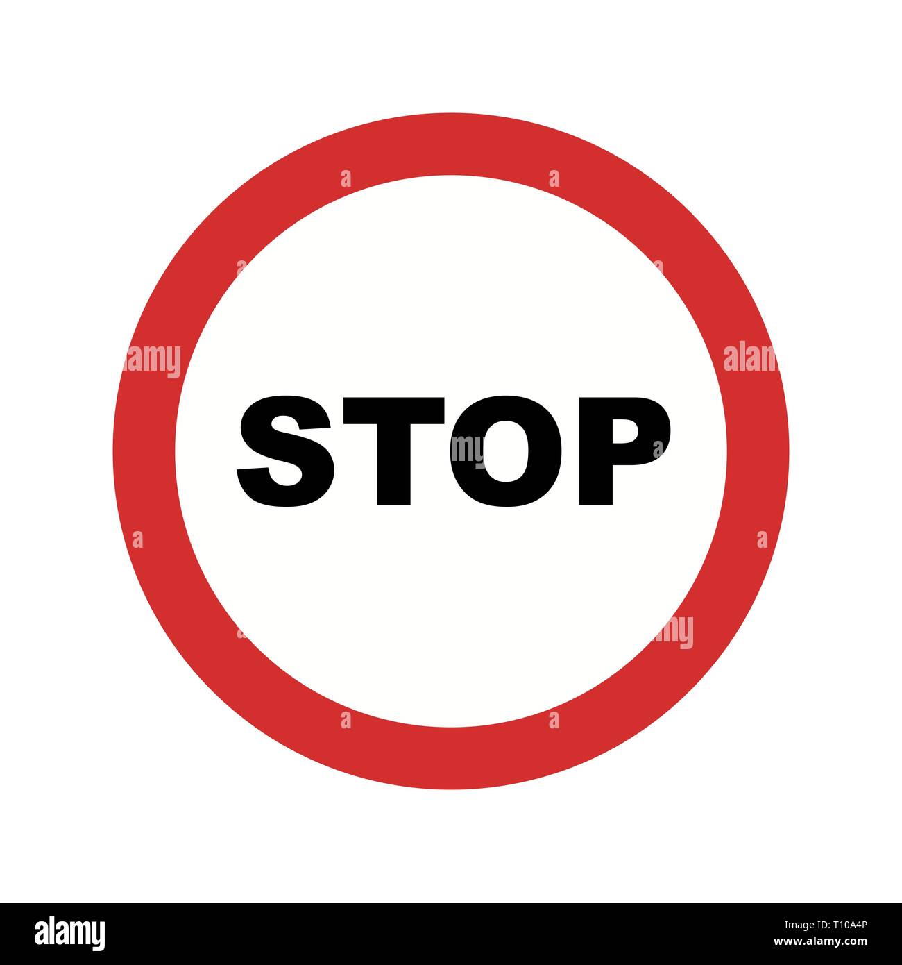 Illustration Stop Icon Stock Photo - Alamy