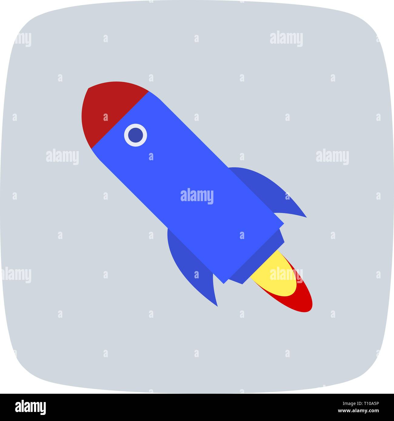 Vector Launch Icon Stock Photo - Alamy