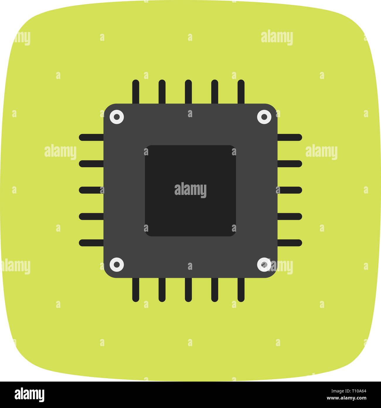 Vector Processor Icon Stock Photo - Alamy