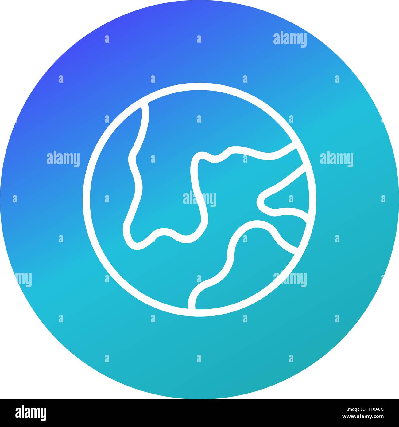 Illustration Earth Icon Stock Photo - Alamy