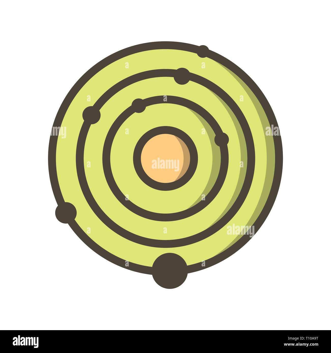 Illustration Solar System Icon Stock Photo - Alamy