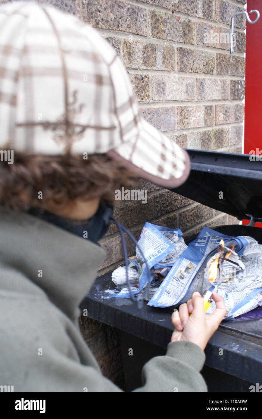 Bin Fire High Resolution Stock Photography and Images - Alamy
