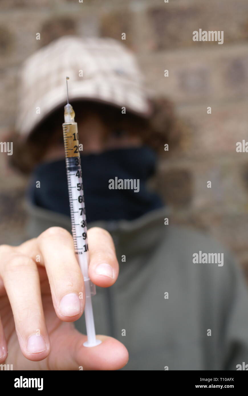Drug injection street hi-res stock photography and images - Alamy